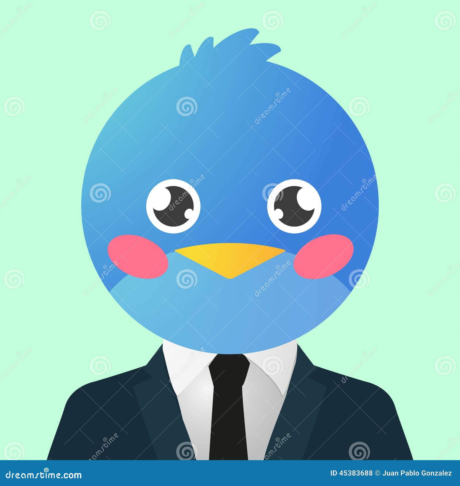 Bird avatar stock illustration. Illustration of avatar - 45383688