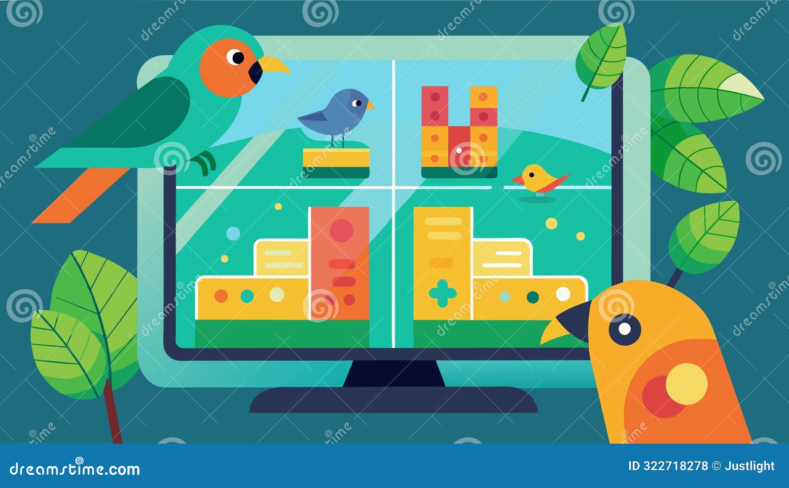 A Bird Aviary with Touchscreen Panels that Display Interactive Puzzles ...