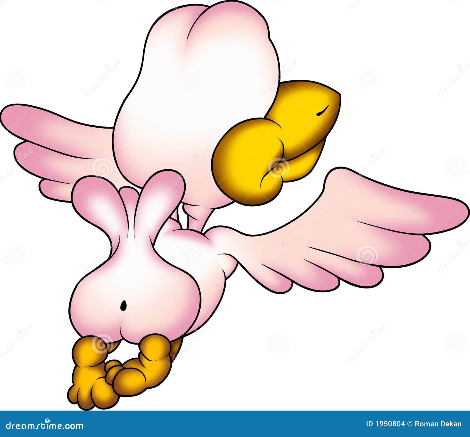 Bird from the back stock illustration. Illustration of joyful - 1950804