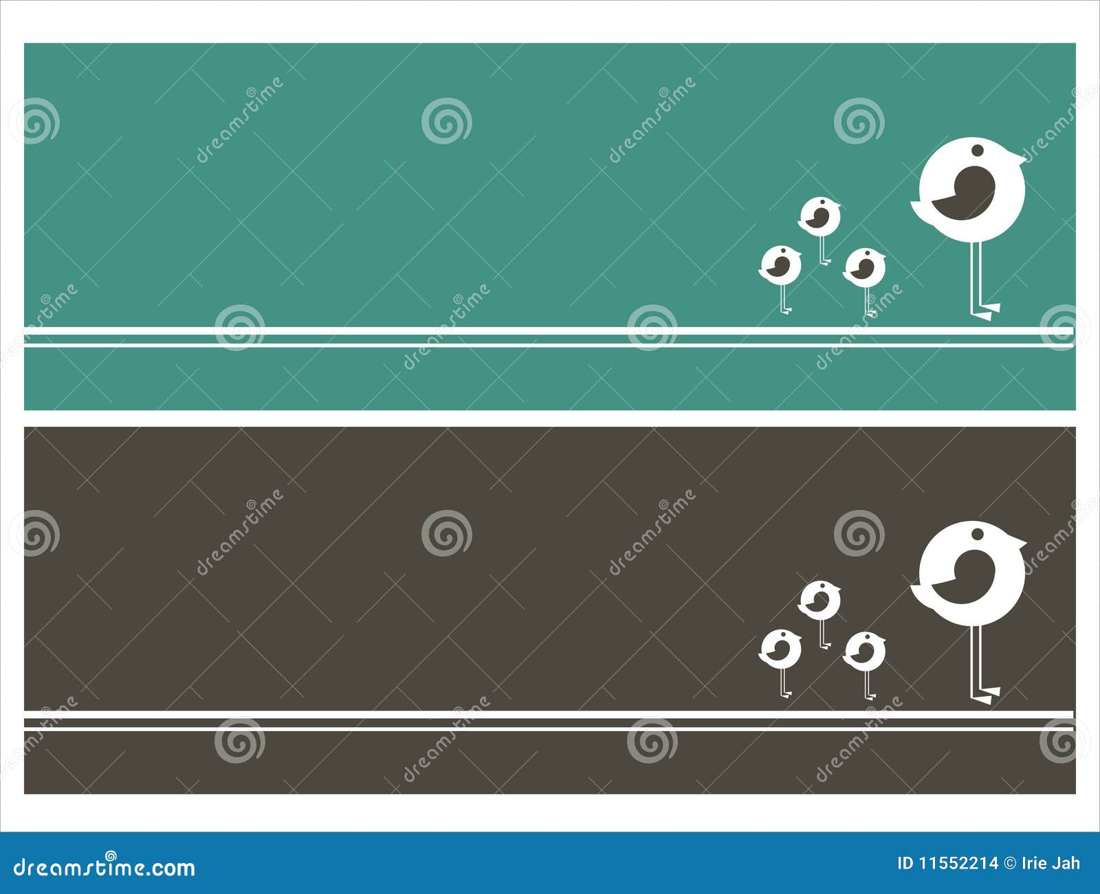 Bird banners headers stock illustration. Illustration of bannner - 11552214