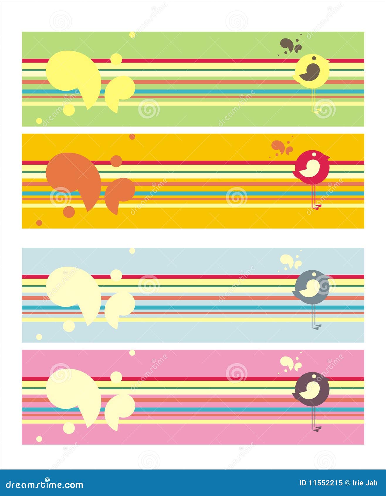 Bird banners headers stock illustration. Illustration of forest - 11552215