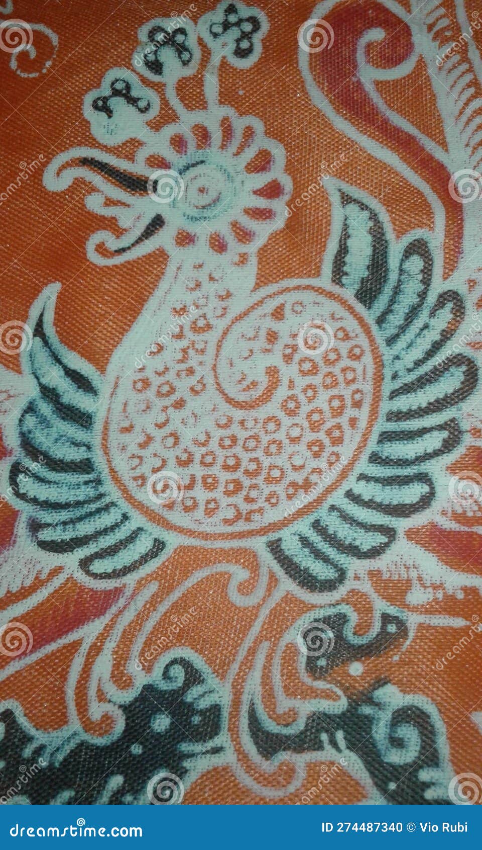 Bird batik stock photo. Image of pattern, batik, drawing - 274487340