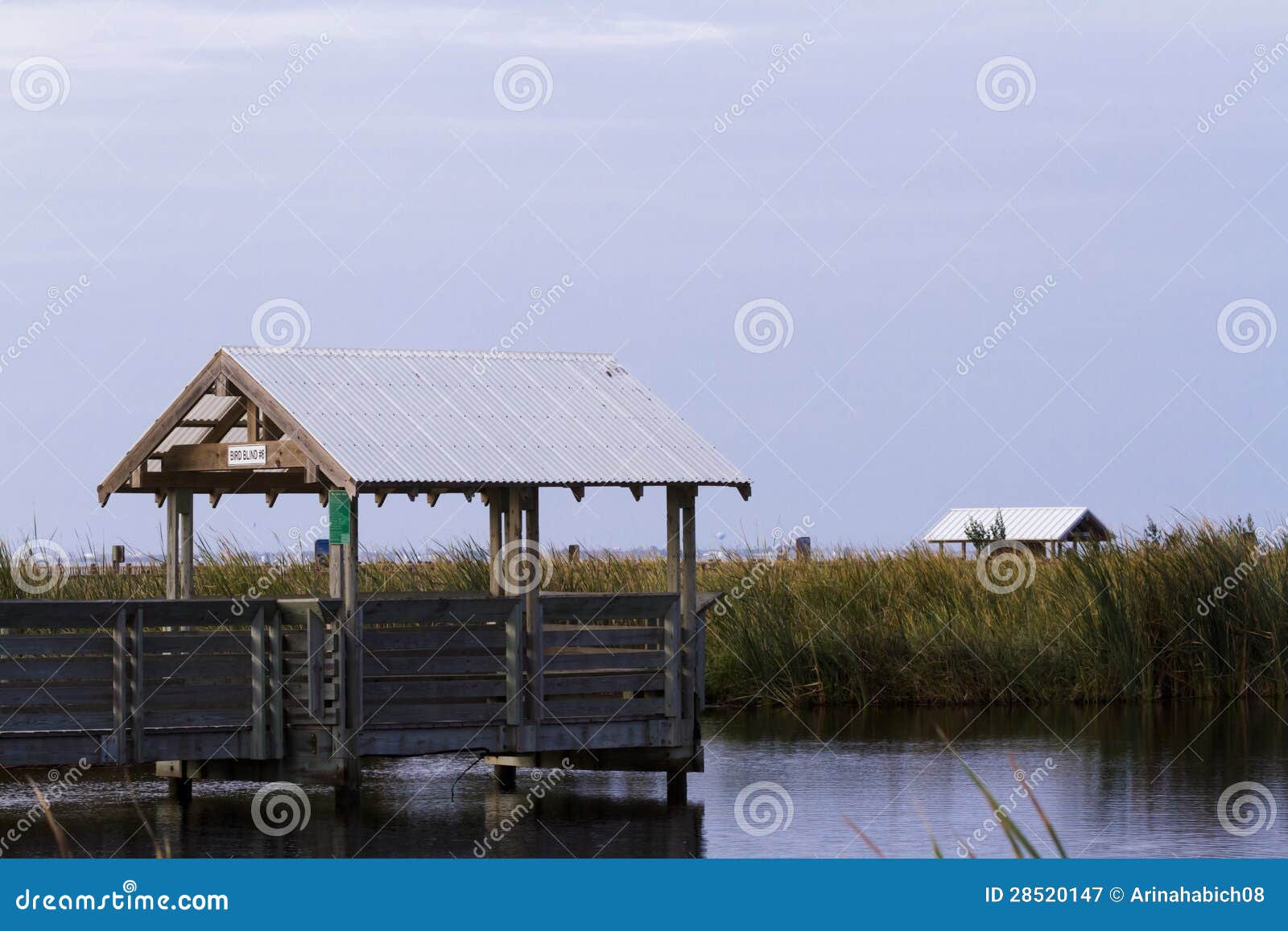 Bird blind stock image. Image of wetland, walk, water - 28520147