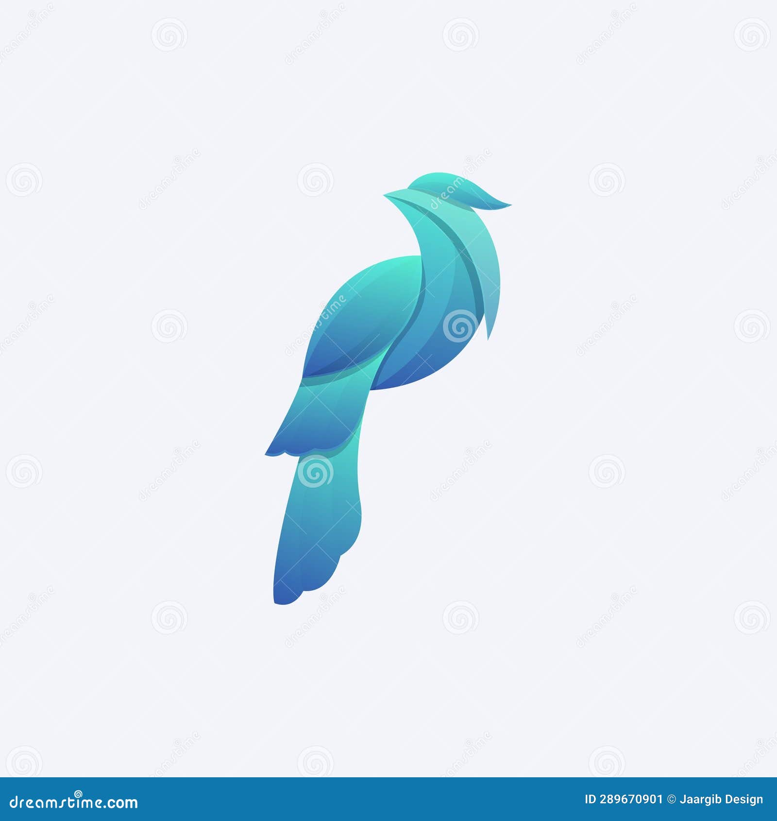 Blue Bird logo vector stock illustration. Illustration of head - 289670901