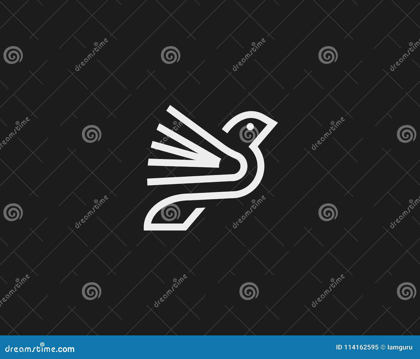 Bird book vector logotype. stock vector. Illustration of internet ...