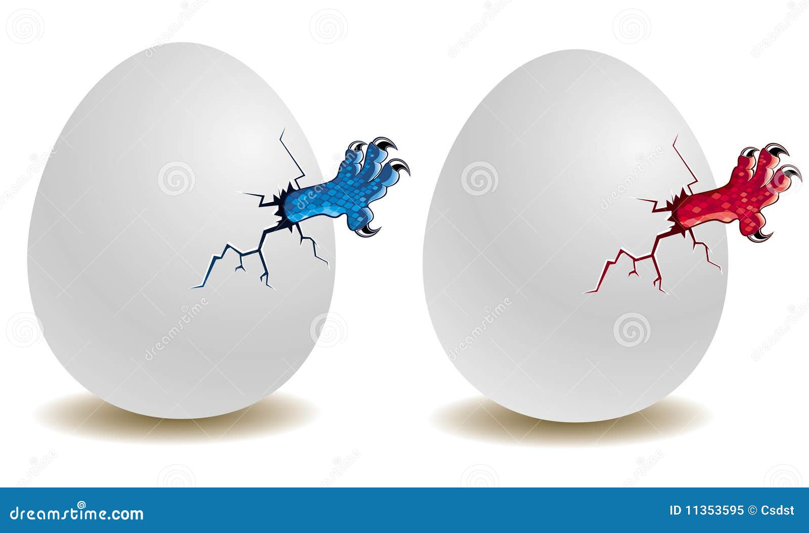 Bird Breaking Out of Eggshell Stock Vector - Illustration of abstract ...