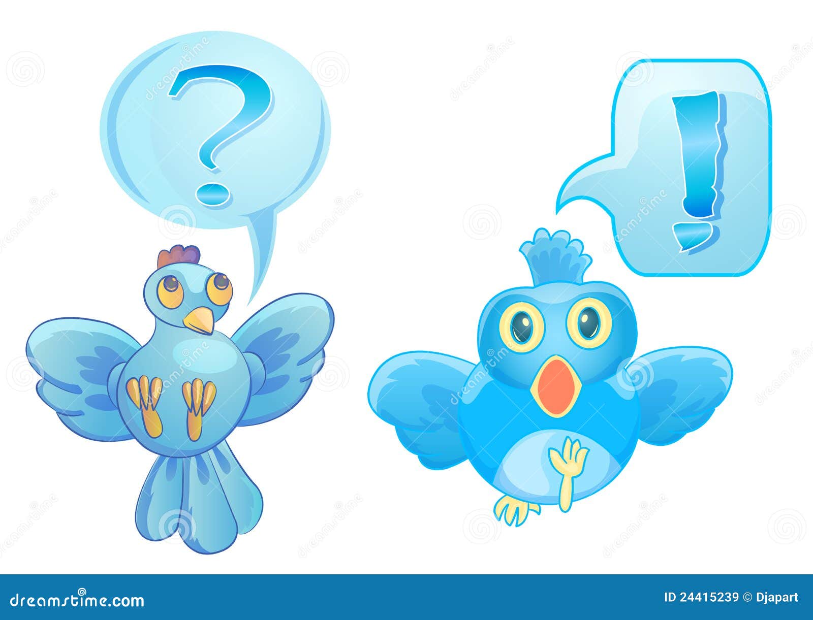 Bird with bubble text stock vector. Illustration of cute - 24415239