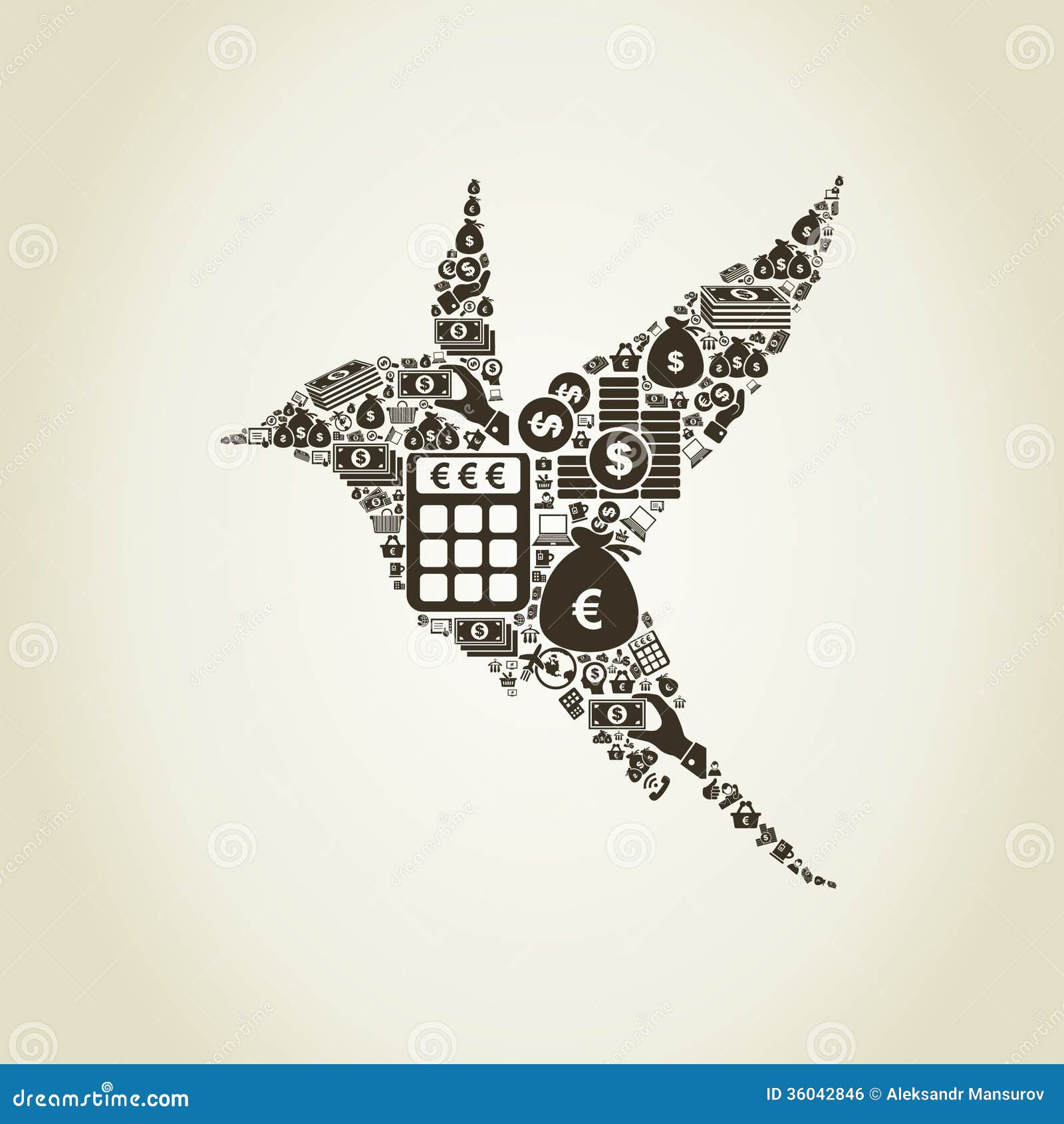 Bird business stock vector. Illustration of bird, site - 36042846