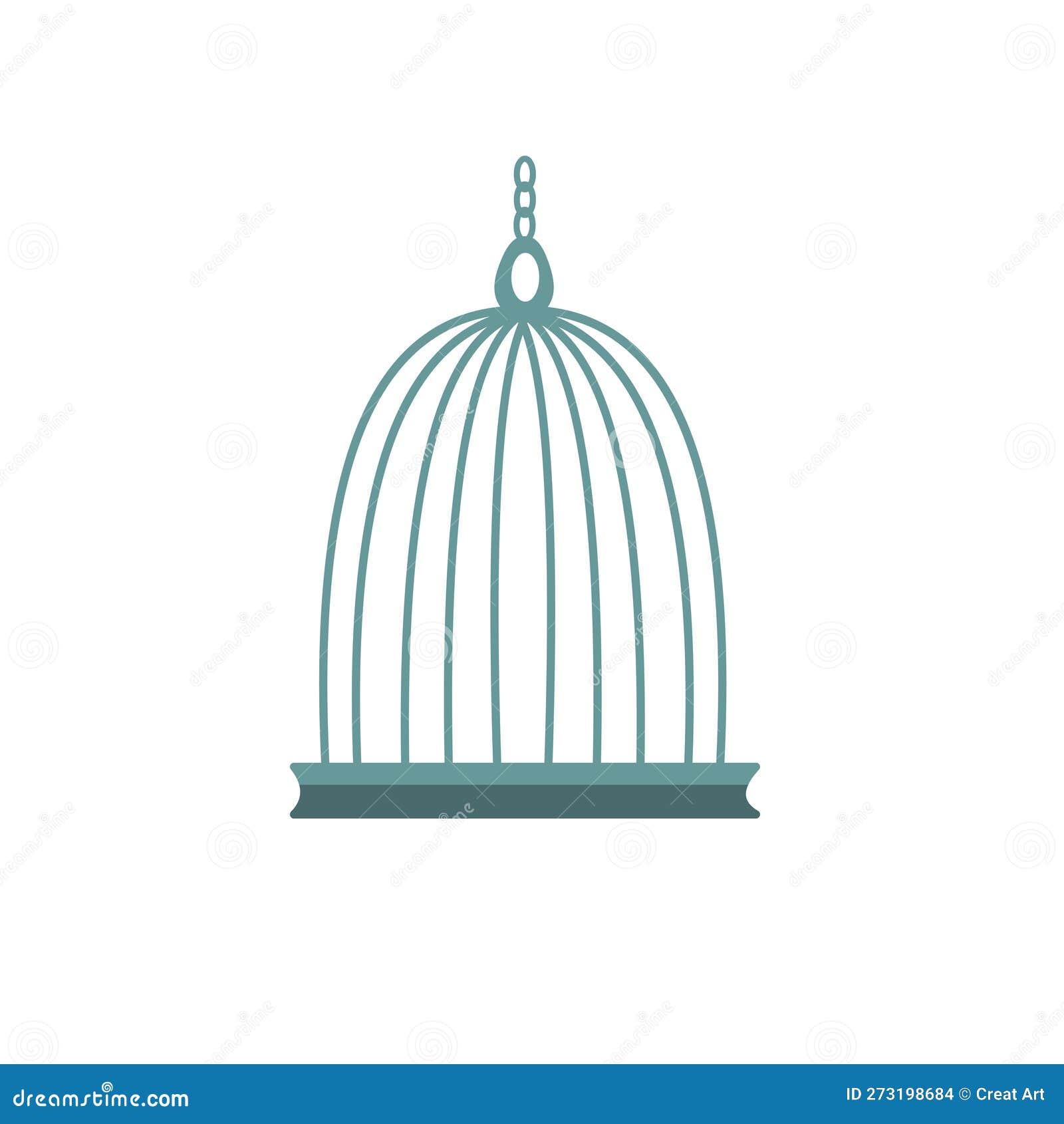 Pet Cage Vector Illustration Isolated On White Background. Dog And Cat ...