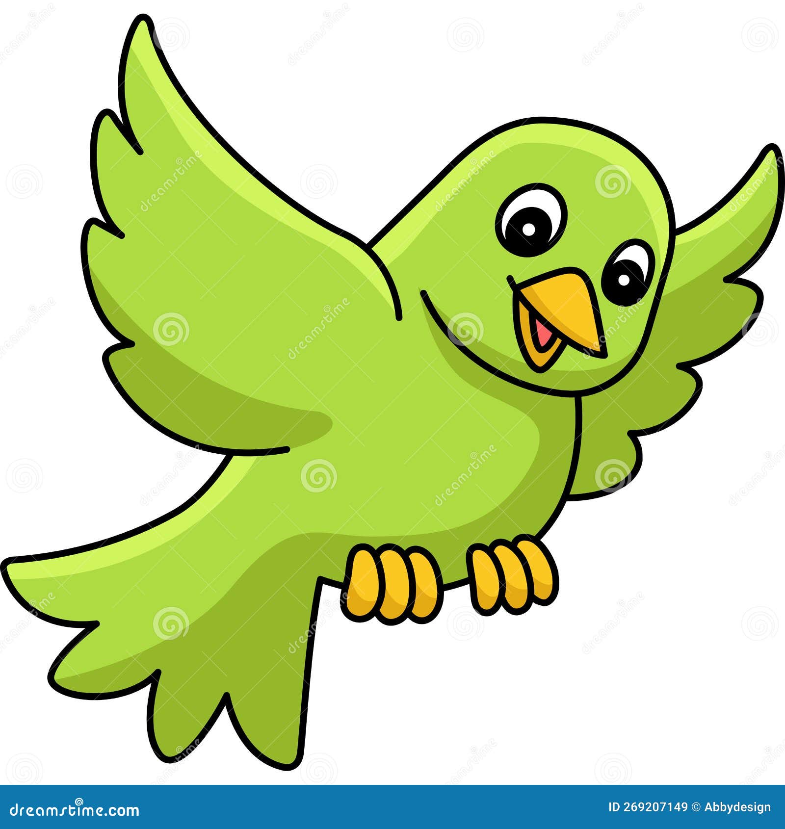 Bird Cartoon Colored Clipart Illustration Stock Vector - Illustration ...