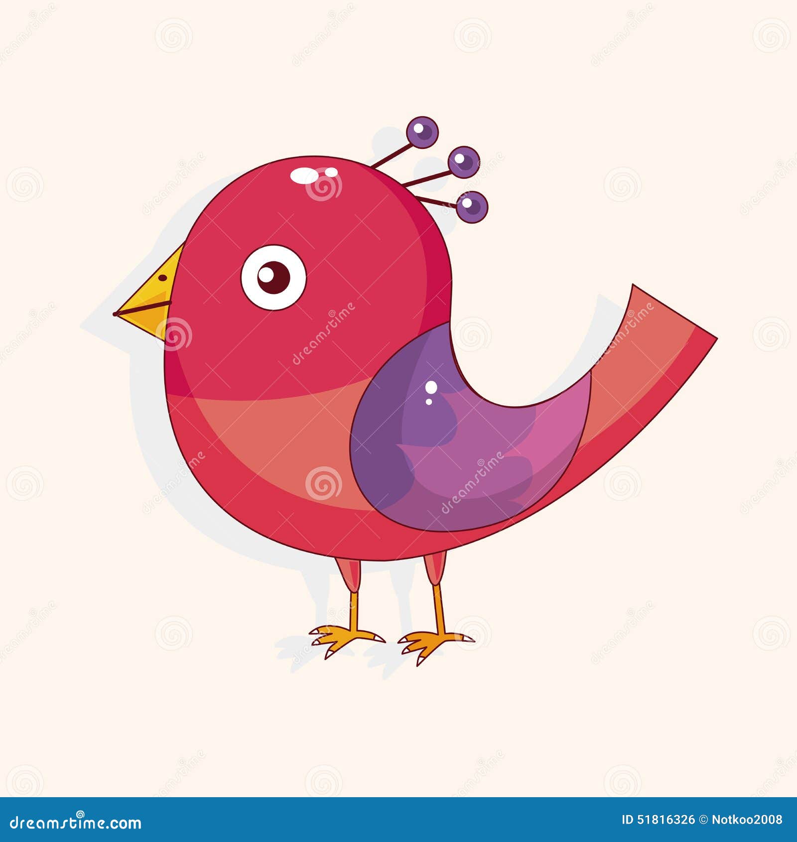 Bird Cartoon Theme Elements Vector,eps Stock Vector - Illustration of ...