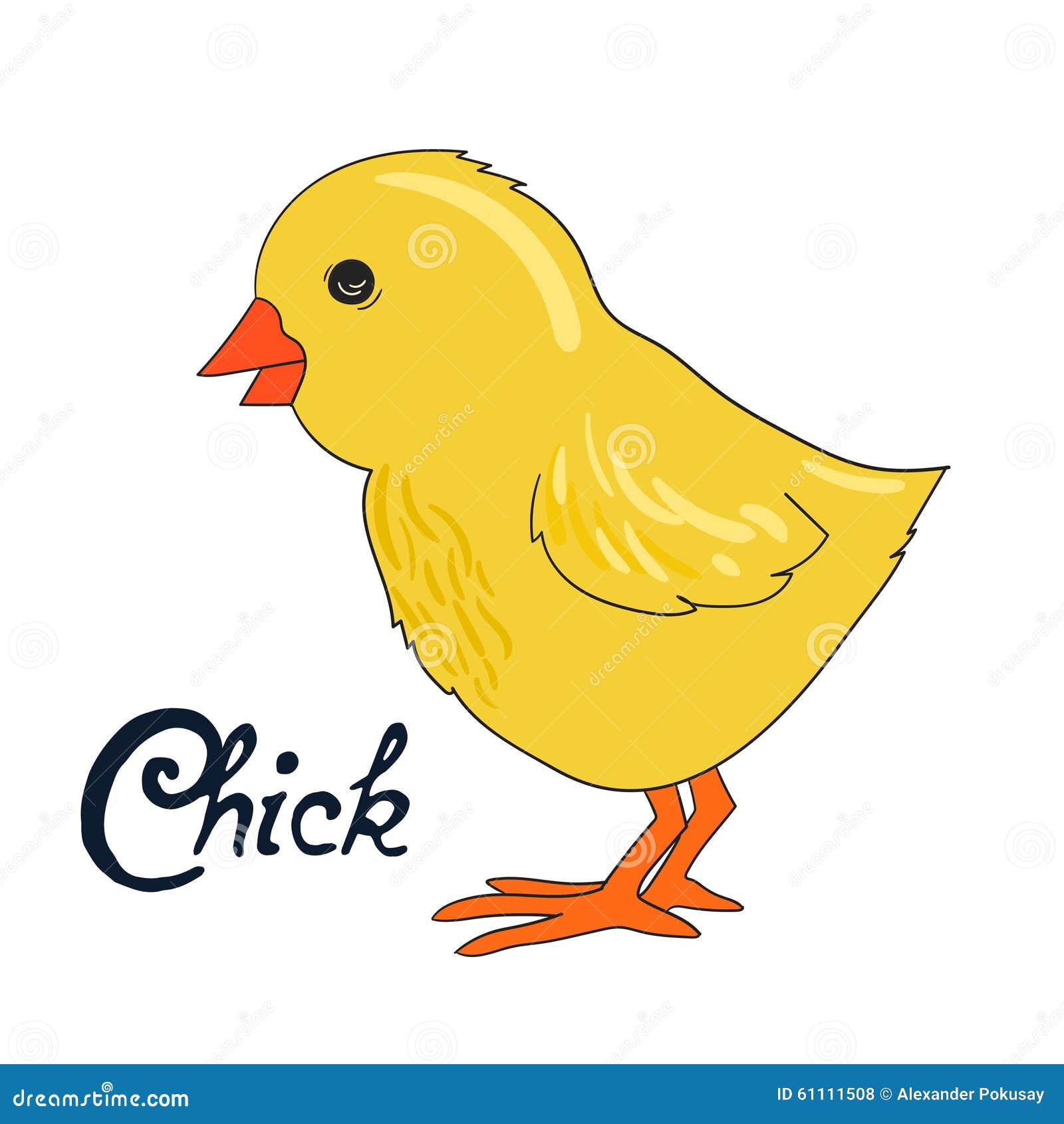 Bird Chick Hand Drawn Doodle. Vector, Scandinavian, Nordic, Minimalism ...