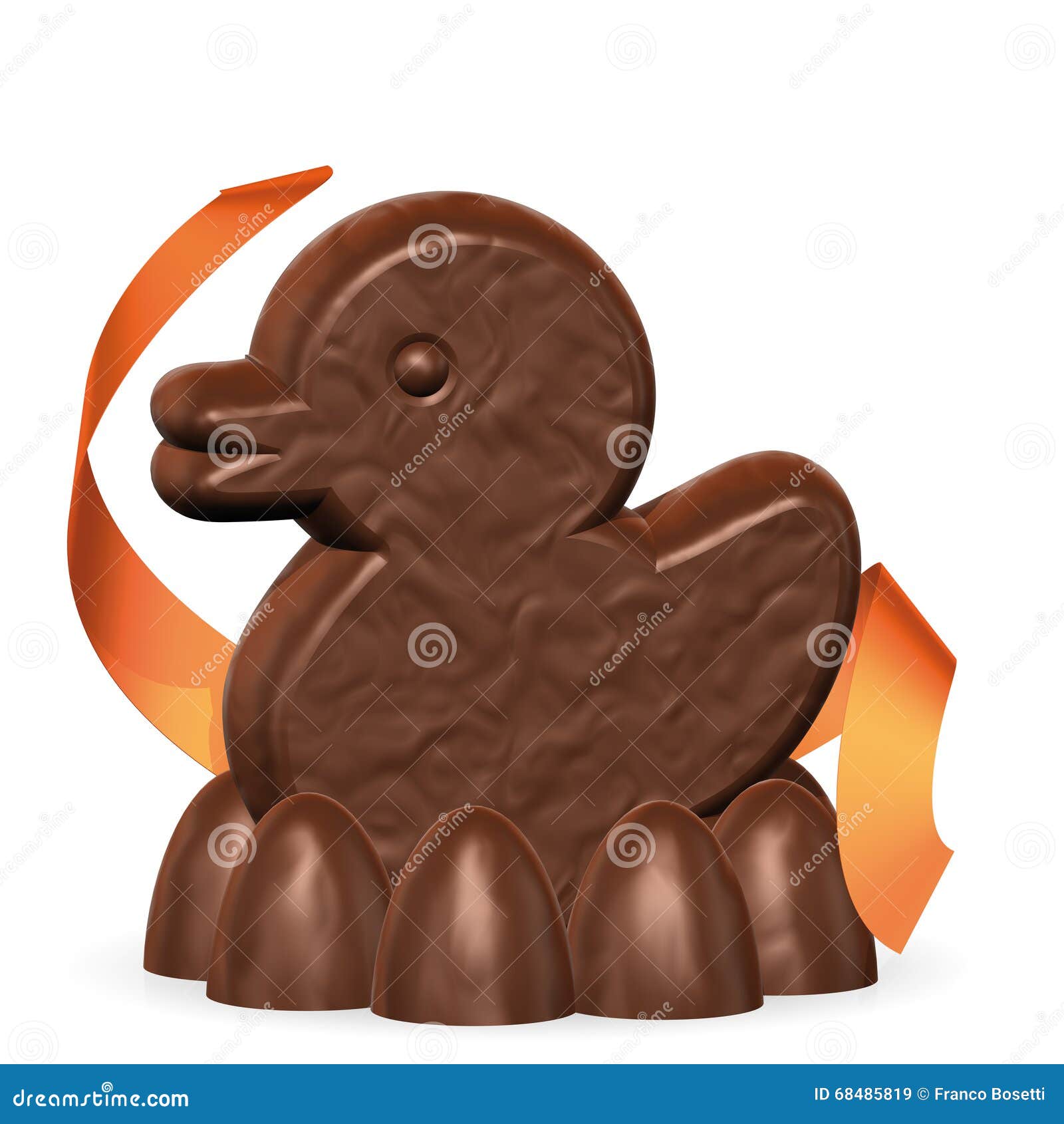 Bird Chocolate with Ribbon stock illustration. Illustration of ...