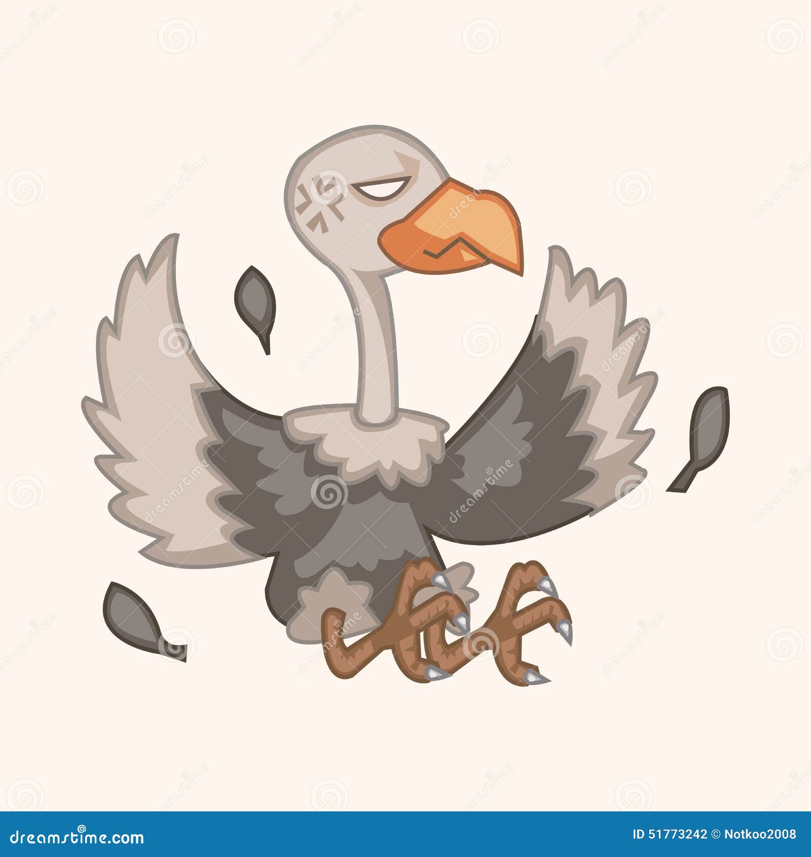 Bird Condor Cartoon Theme Elements Vector,eps Stock Vector ...