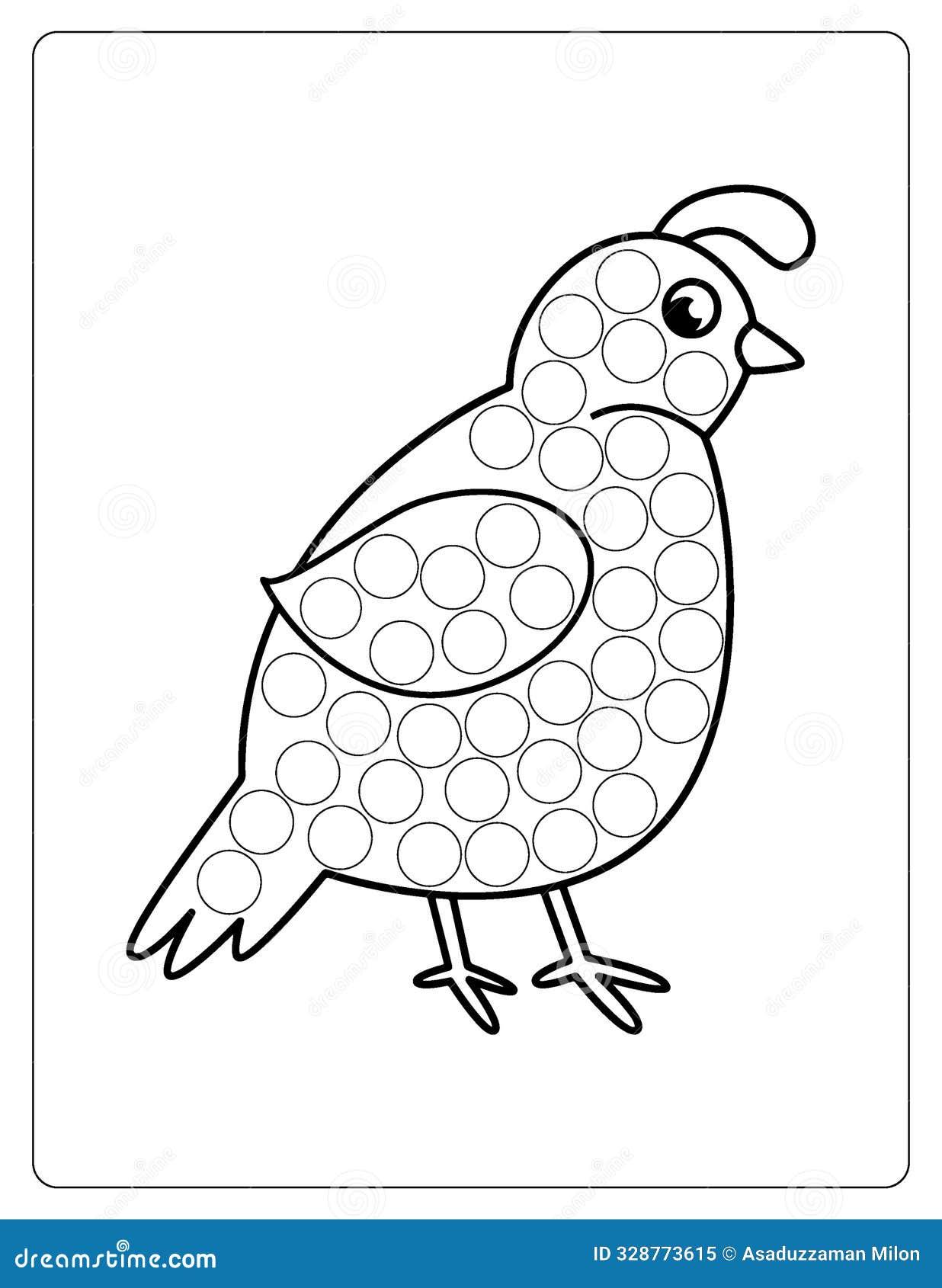 BIRD DOT MARKER ACTIVITY BOOK Stock Illustration - Illustration of line ...