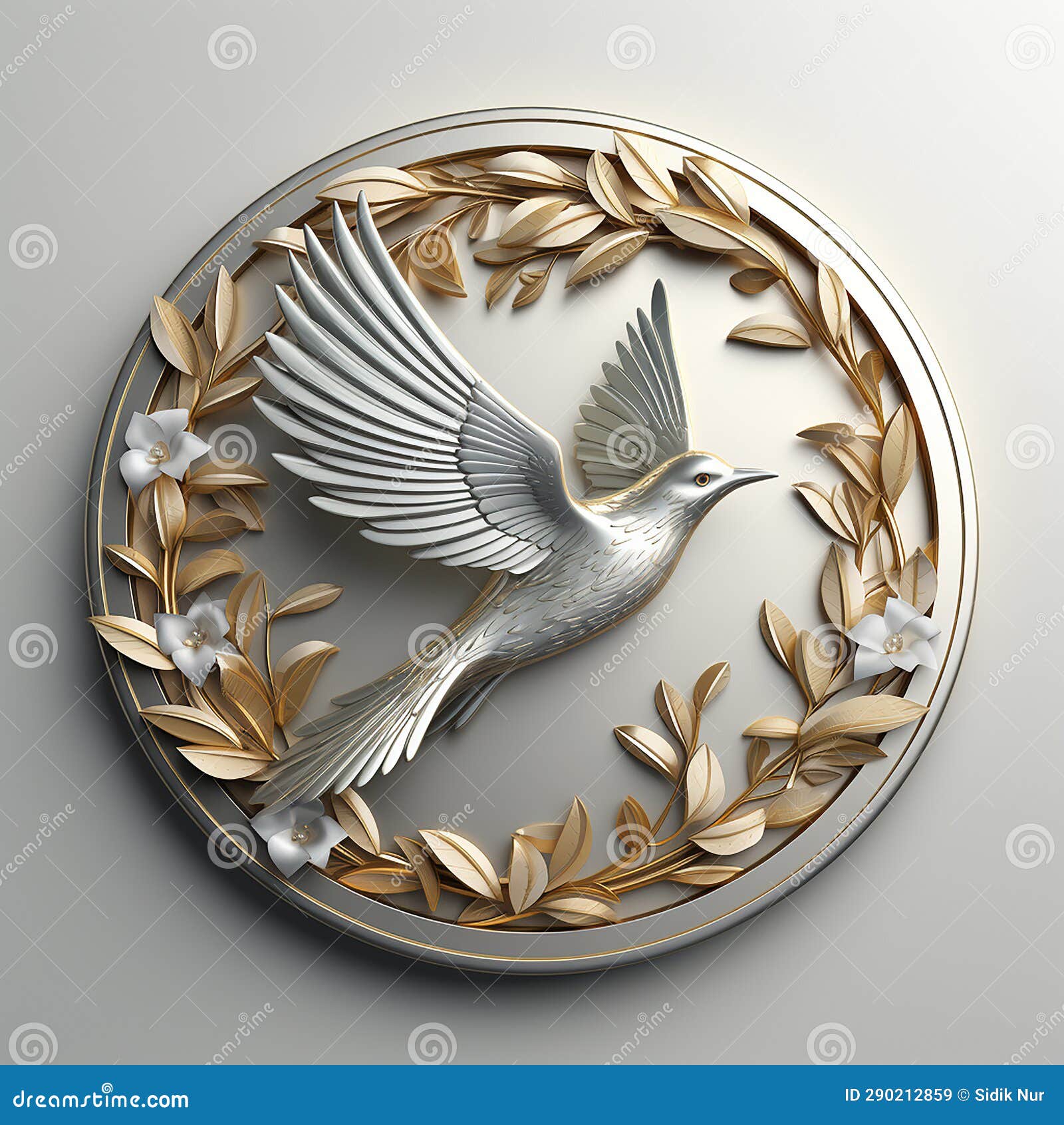 Bird Emblem Logo Ilusstration Stock Illustration - Illustration of ...