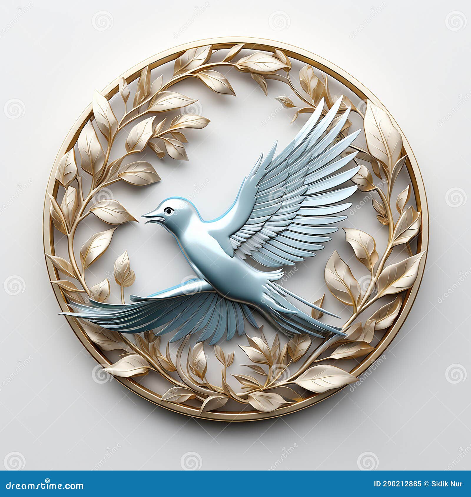Bird Emblem Logo Ilusstration Stock Illustration - Illustration of ...