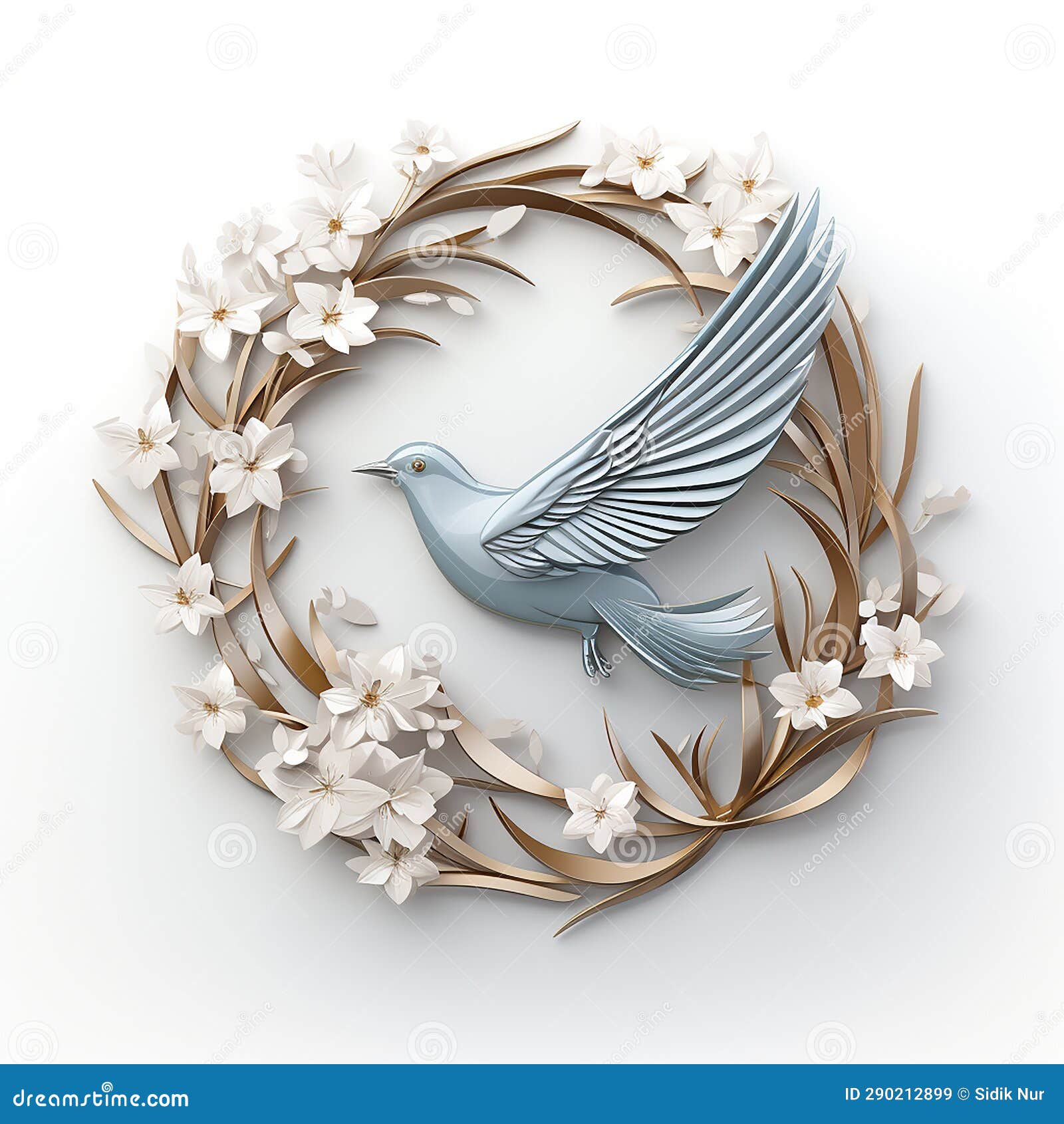 Bird Emblem Logo Ilusstration Stock Illustration - Illustration of ...
