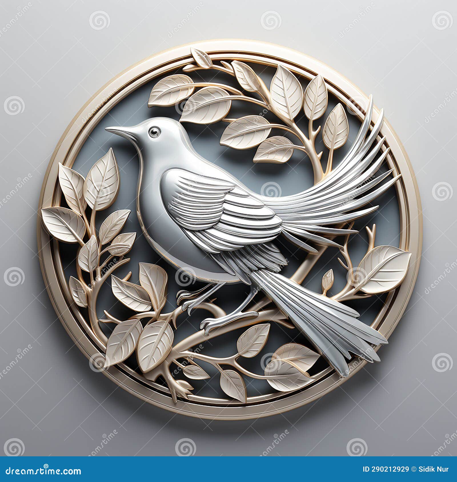 Bird Emblem Logo Ilusstration Stock Illustration - Illustration of logo ...