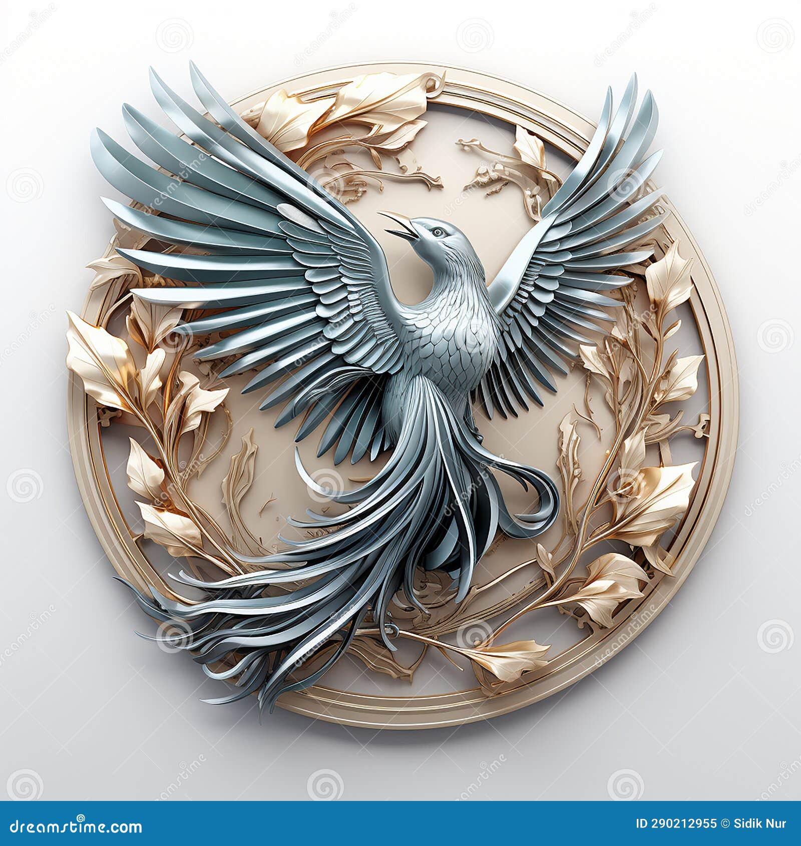 Bird Emblem Logo Ilusstration Stock Illustration - Illustration of logo ...