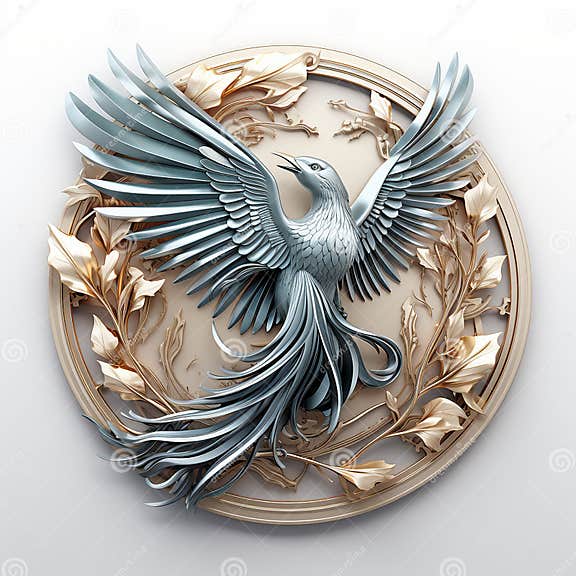 Bird Emblem Logo Ilusstration Stock Illustration - Illustration of logo ...