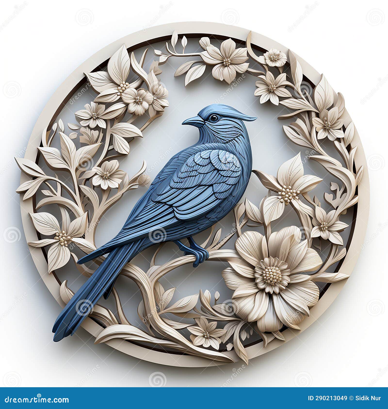 Bird Emblem Logo Ilusstration Stock Illustration - Illustration of ...