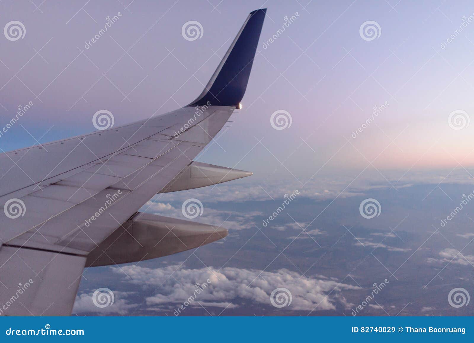 Bird Eye View in the Airplane Stock Image - Image of buildings ...