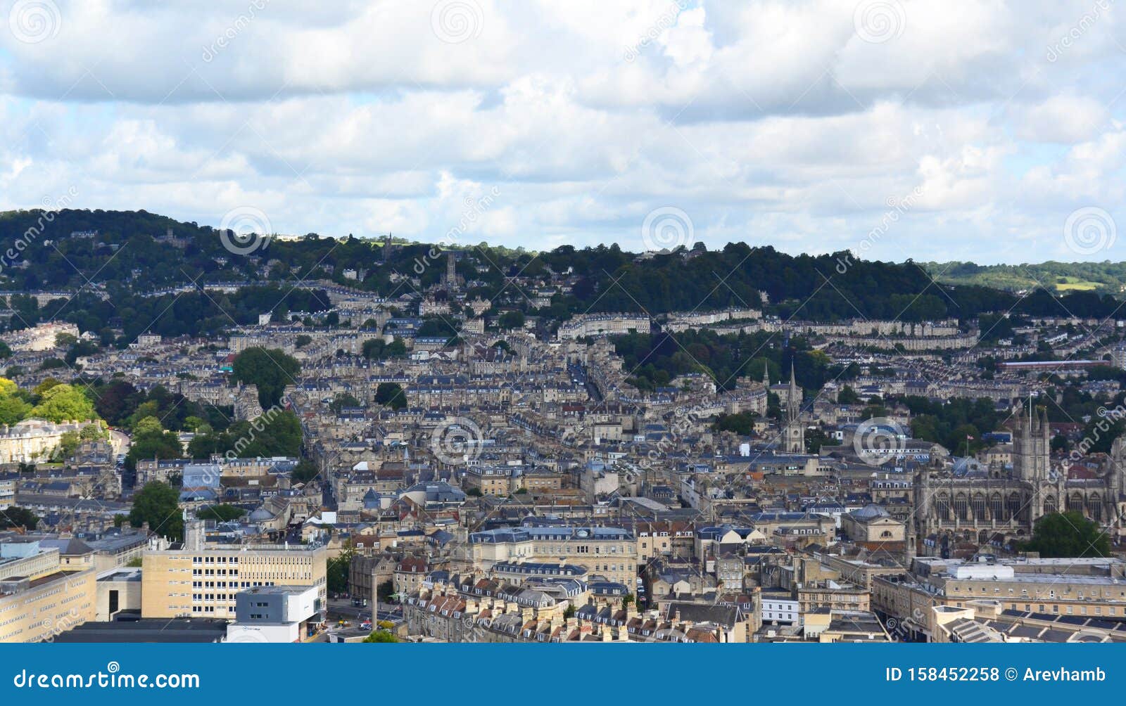 Bird eye view of Bath stock photo. Image of urban, travel - 158452258