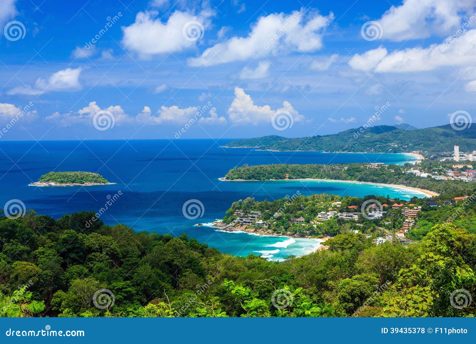 Bird Eye View of Phuket Viewpoint in Thailand Stock Photo - Image of ...
