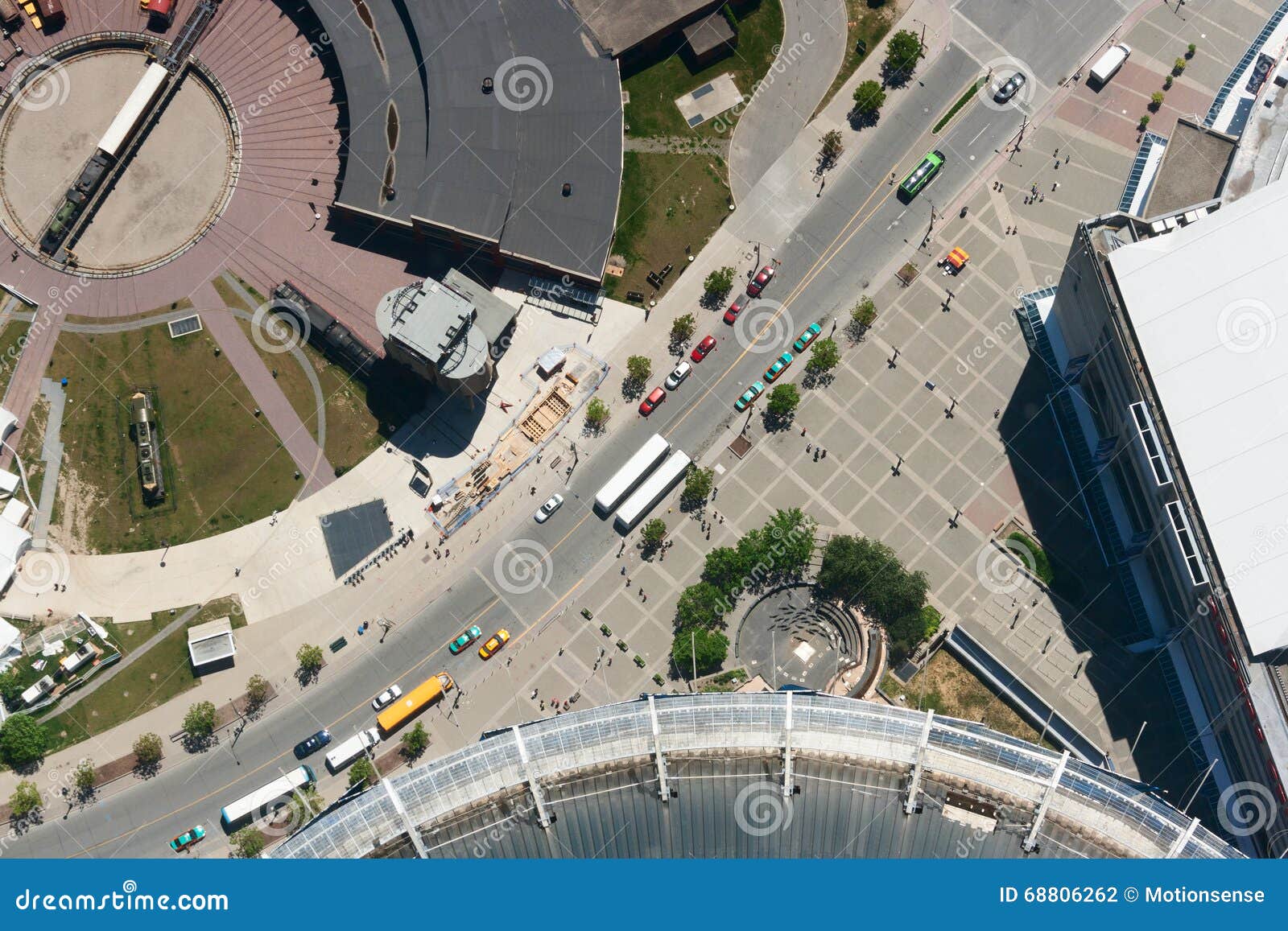 Bird-eye View of Toronto Downtown Stock Photo - Image of bird, people ...