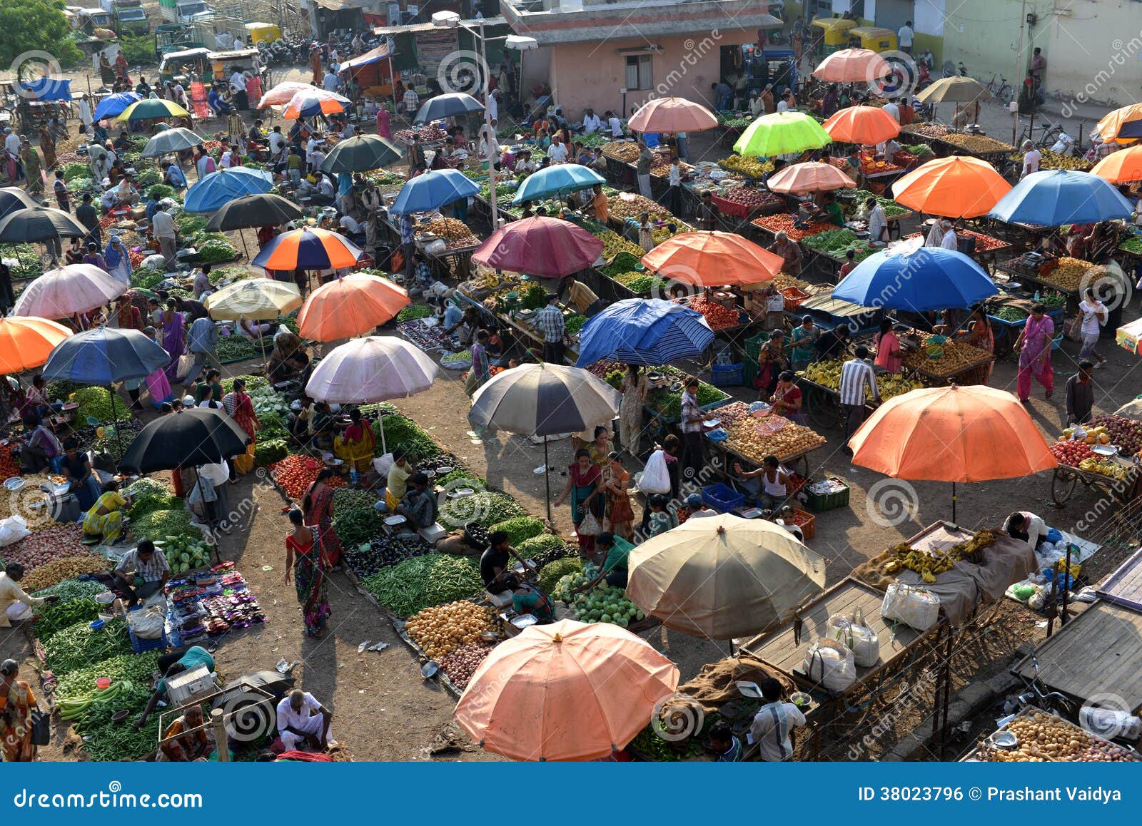 Bird Eye View of Vegetable Market Editorial Photo - Image of india ...