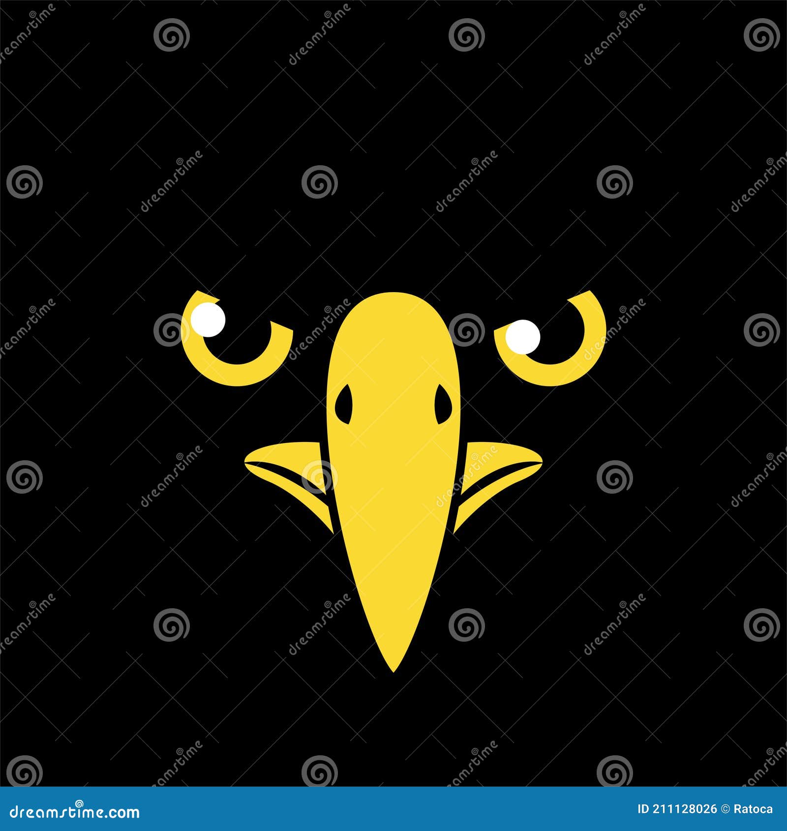 Bird face draw stock vector. Illustration of looking - 211128026