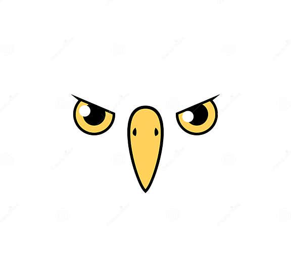 Bird face draw stock vector. Illustration of looking - 265880374