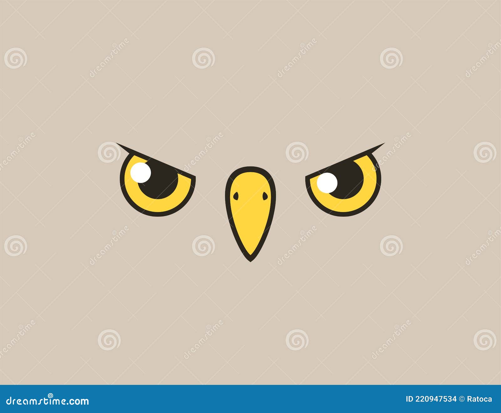 Bird face illustration stock vector. Illustration of animal - 220947534