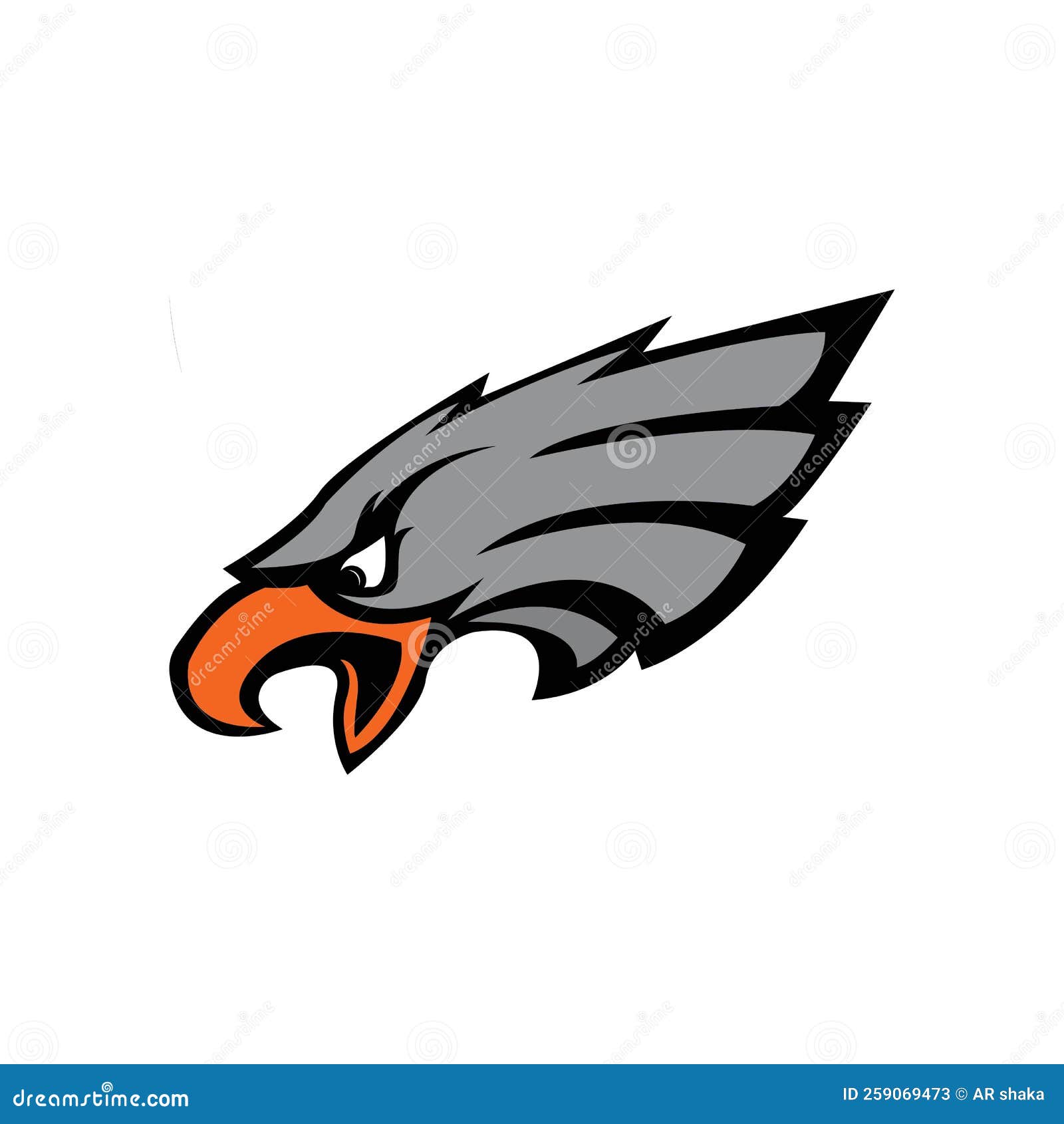 Bird Falcon and Logo Design, Eagle or Hawk Badge Emblem Stock Vector ...