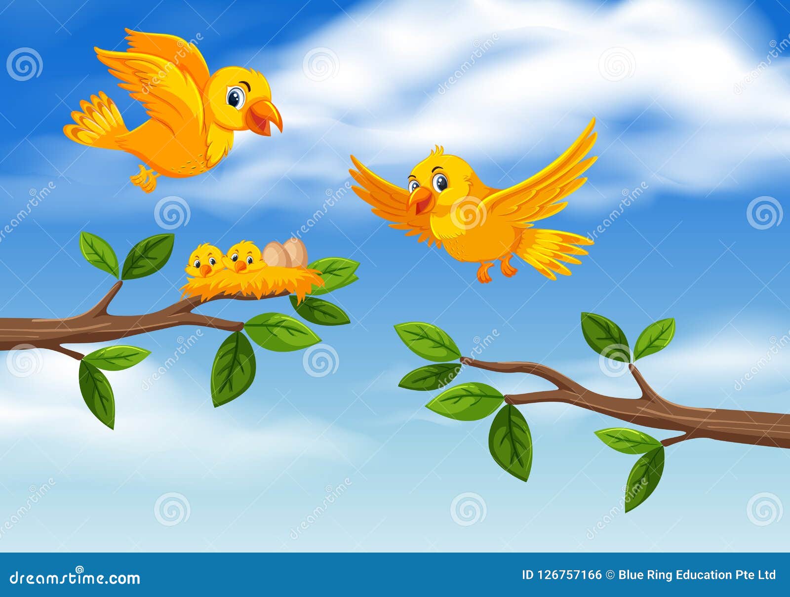 Bird On A Branch Clip Art