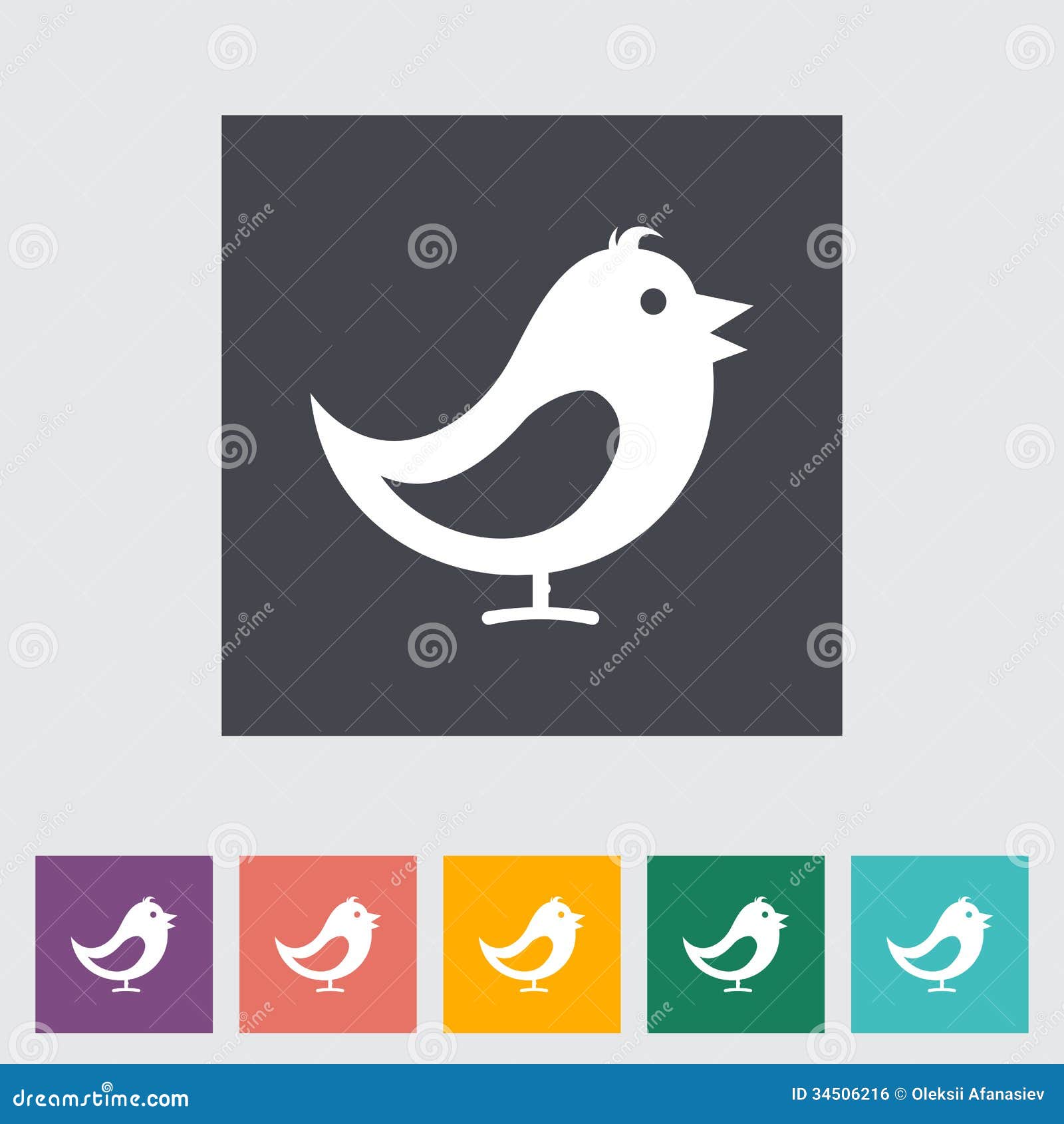 Bird Icon Vector Isolated On White Background, Bird Sign , Dark ...