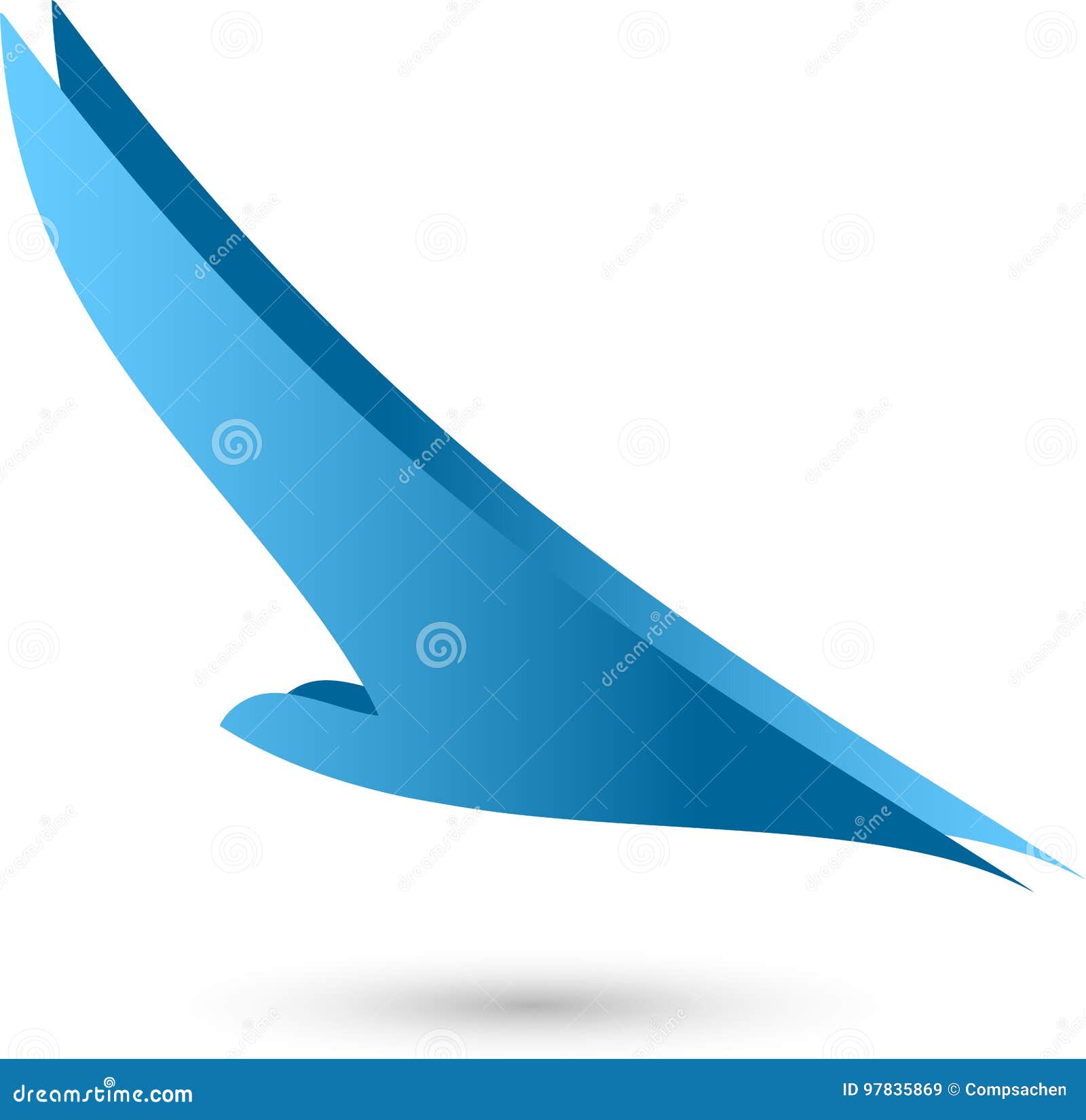 Bird in Flight, Bird and Airplane Logo Stock Vector - Illustration of ...