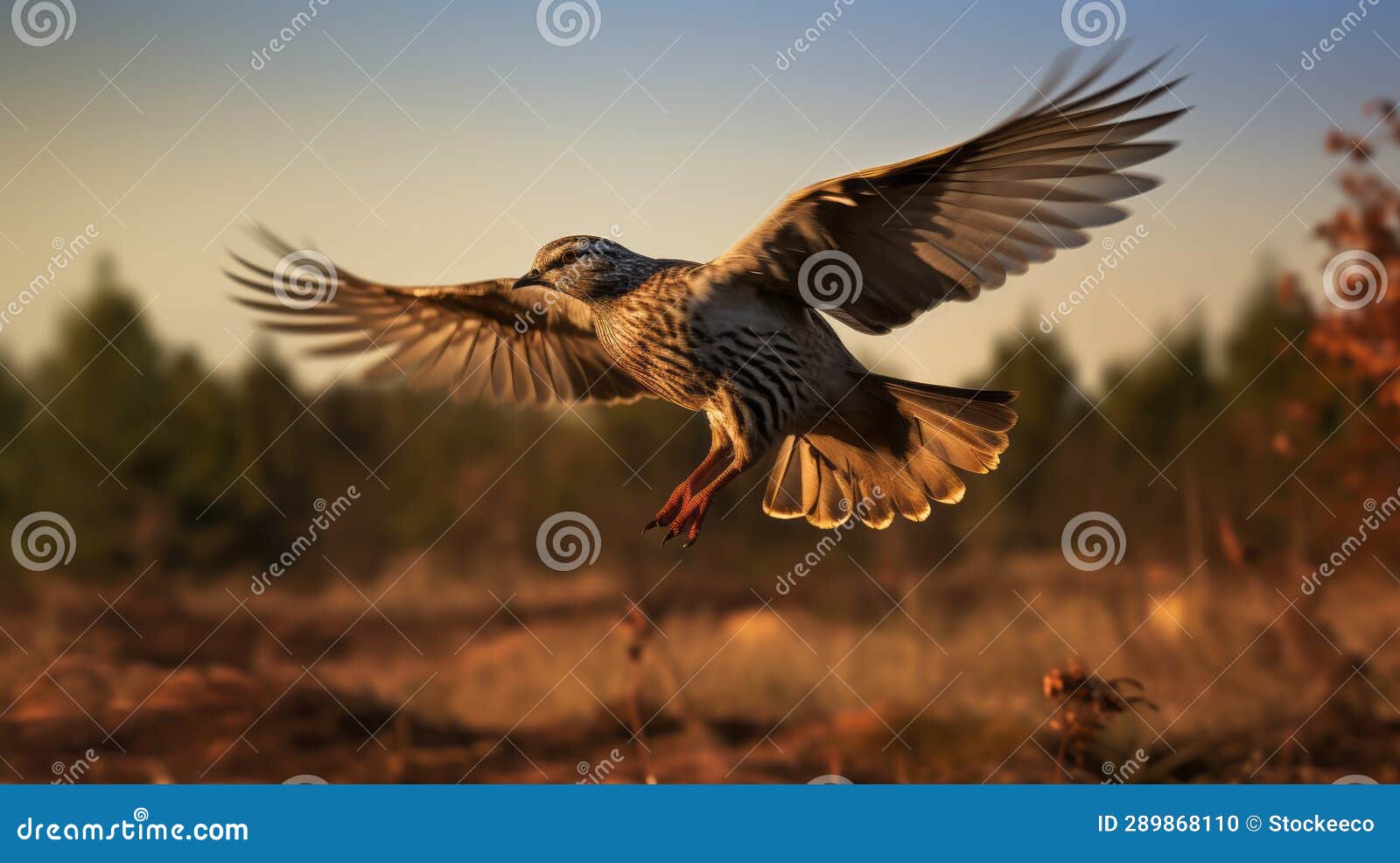 Dynamic Quail in Flight: Stunning Depiction of a Multilayered Bird ...