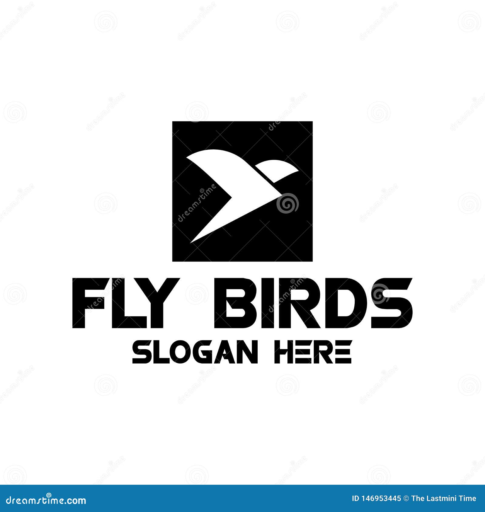 Bird fly logo concept stock vector. Illustration of business - 146953445