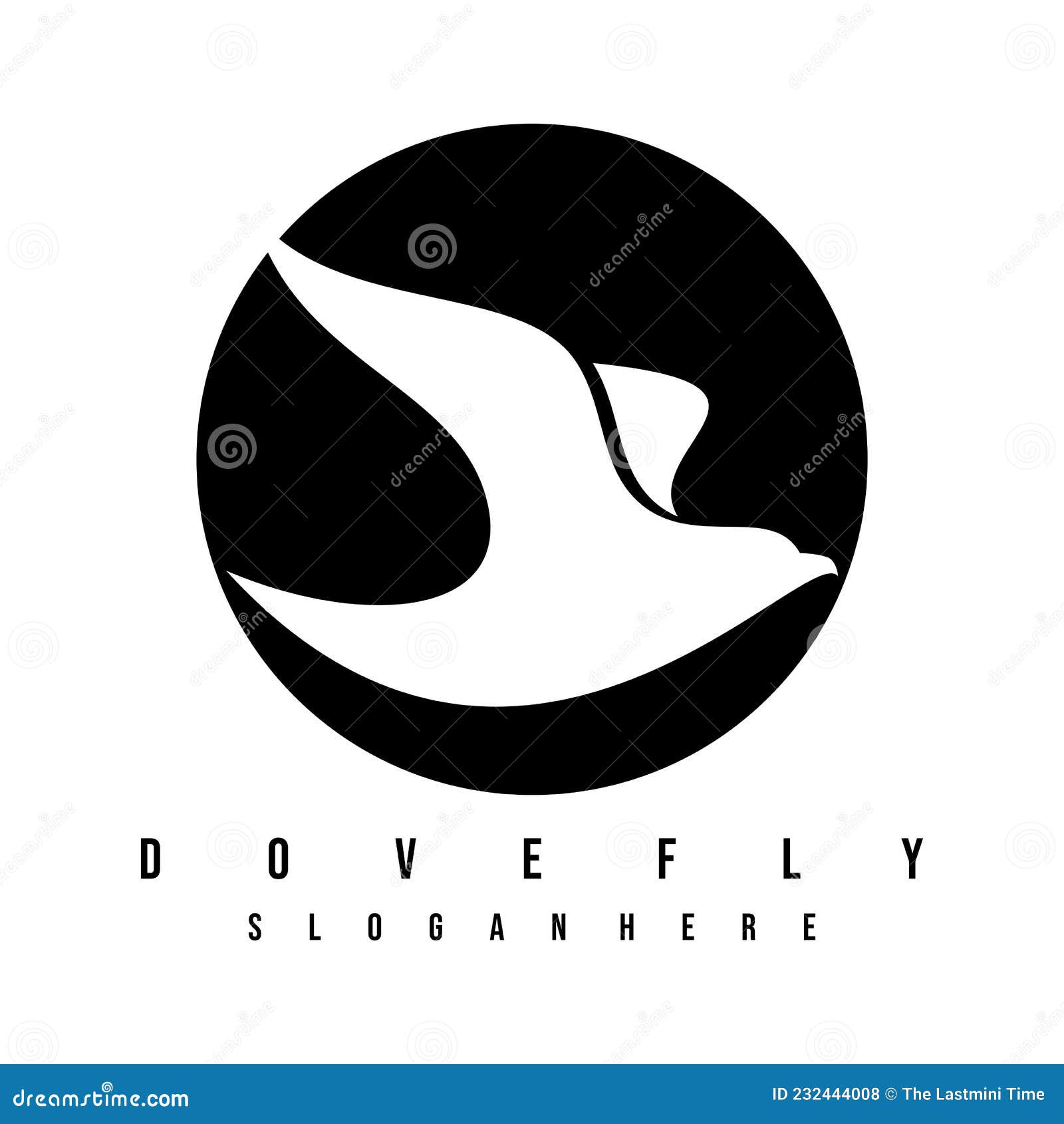 Bird fly logo design stock vector. Illustration of identity - 232444008