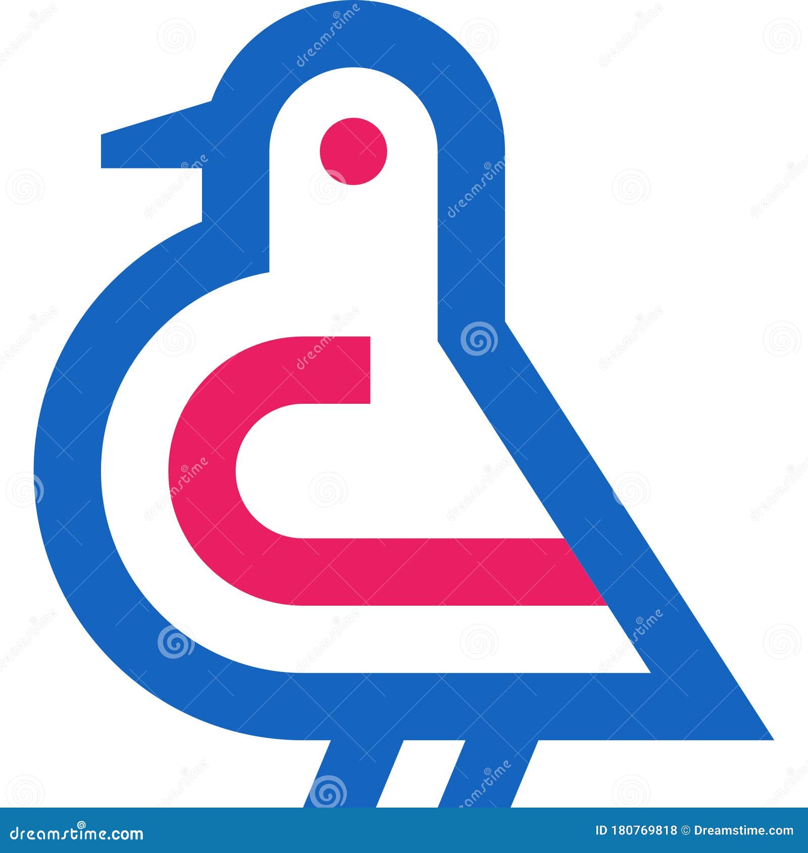 Bird, Fly, Pigeon Vector Icon Stock Vector - Illustration of bird, icon ...