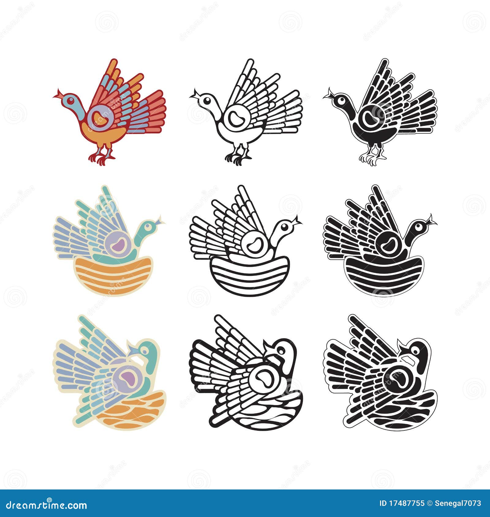 Bird-folk stock illustration. Illustration of bird, pigeon - 17487755