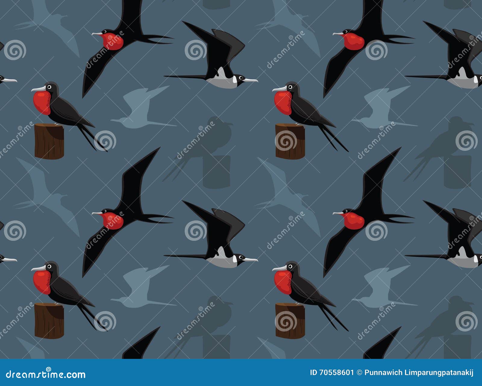 Great Frigate Bird Jpg Image With Svg Vector Cut File For Cricut And ...