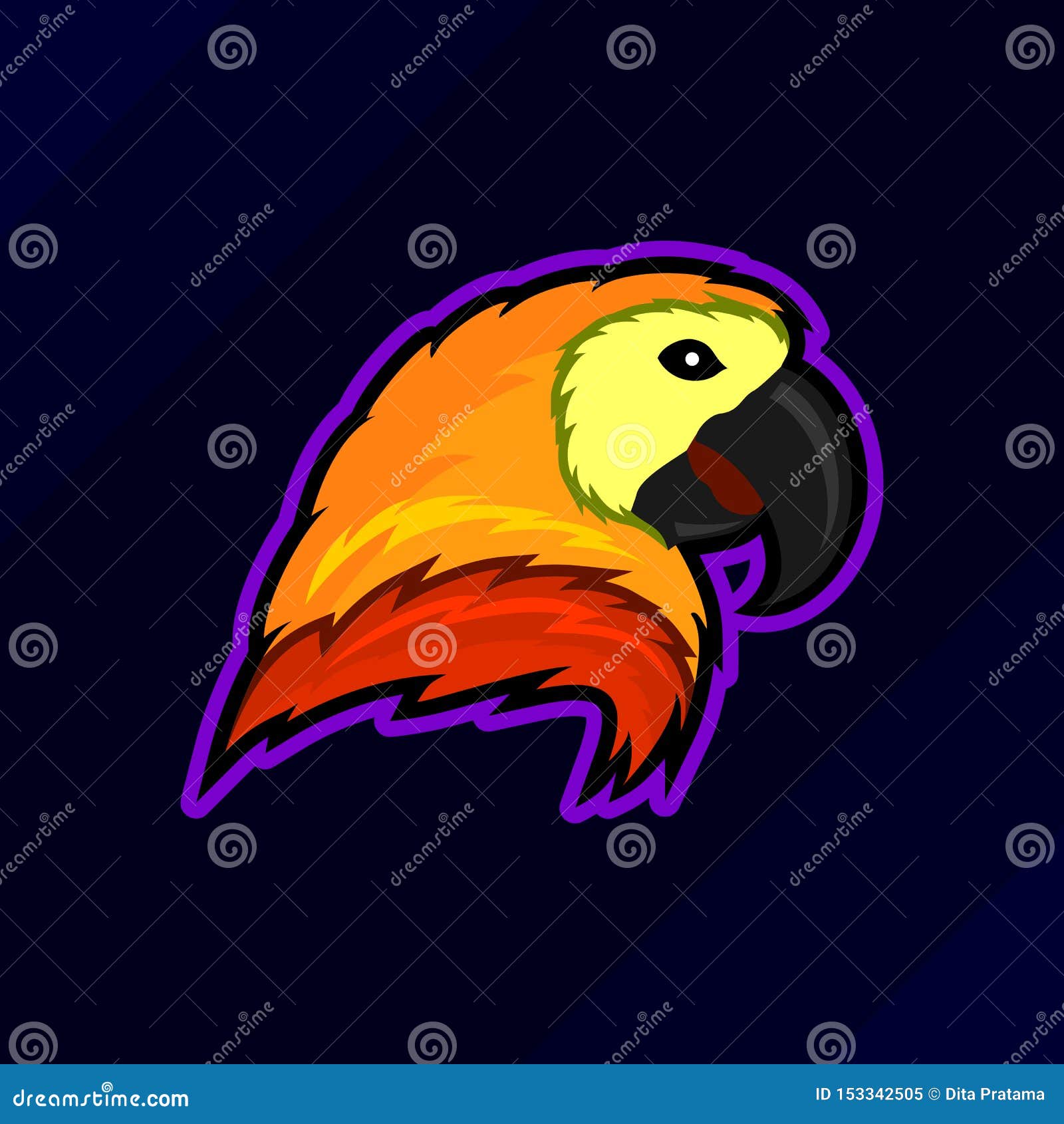 Bird Ghost Esport Gaming Mascot Logo. Stock Illustration - Illustration ...