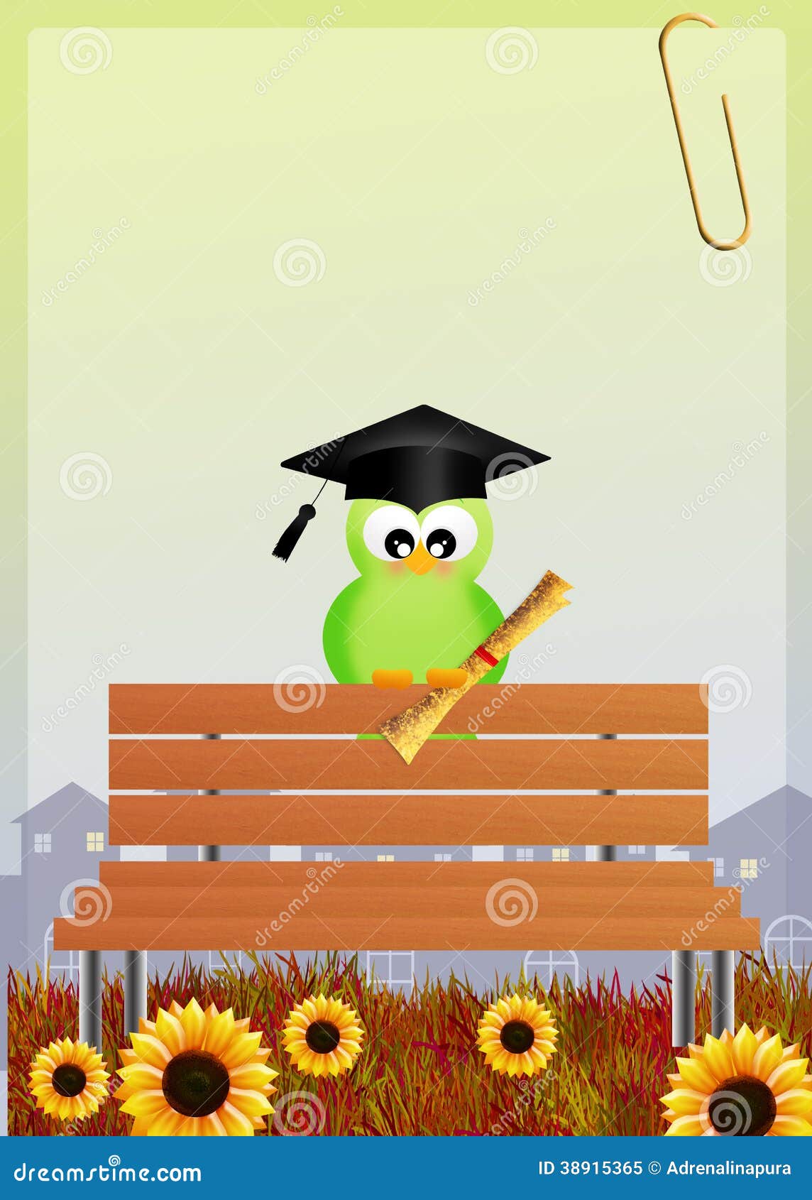 Bird graduate stock illustration. Illustration of success - 38915365