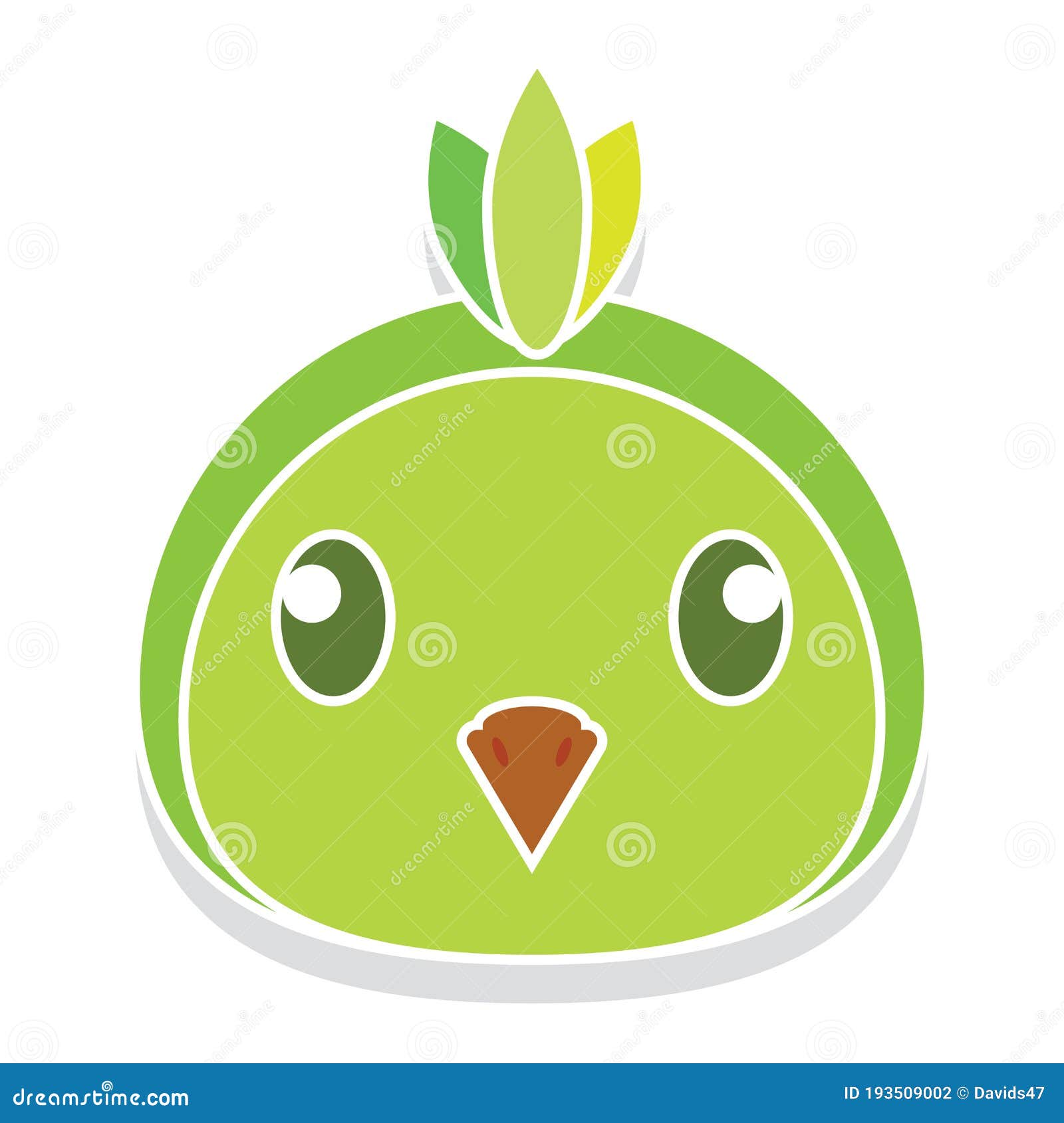 Bird head cartoon stock vector. Illustration of character - 193509002