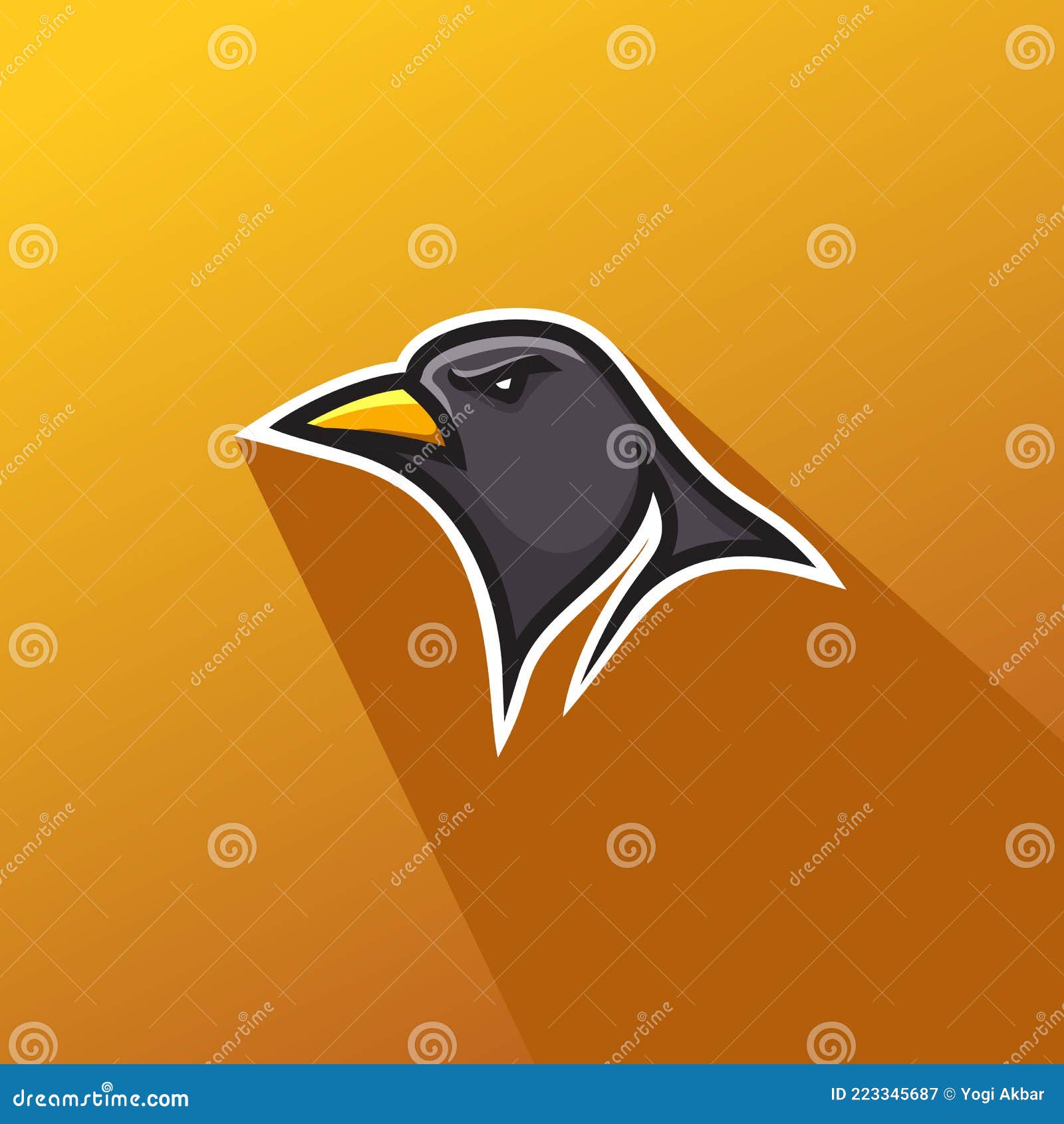 Bird Head for Logo, Simple Vector Illustration. Mascot Logo Design ...