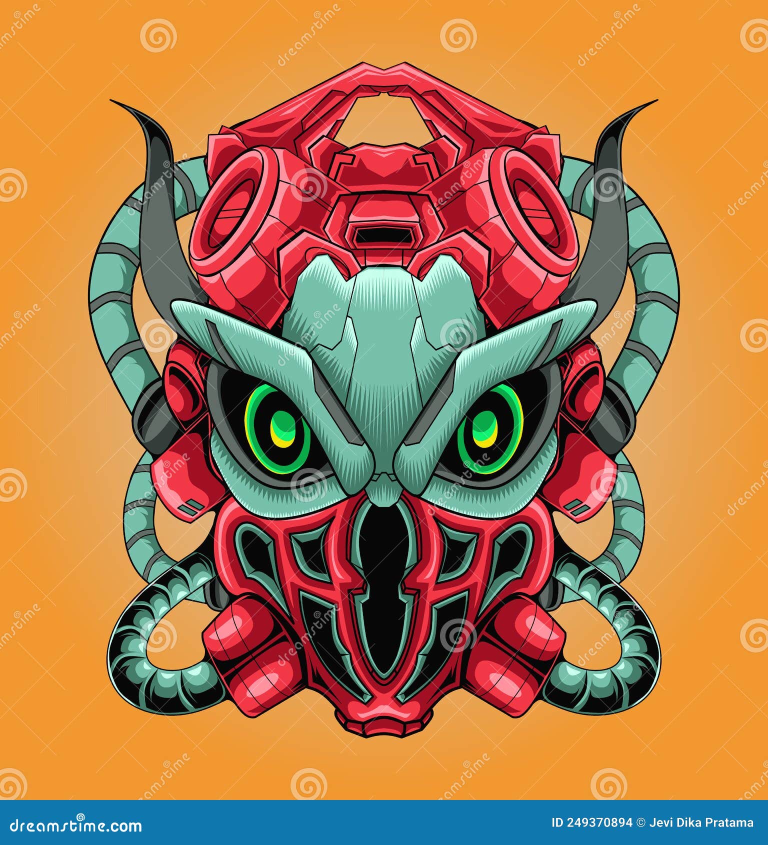 Mecha Illustration From Monster Octopus With Two Weapons In Game Feel ...