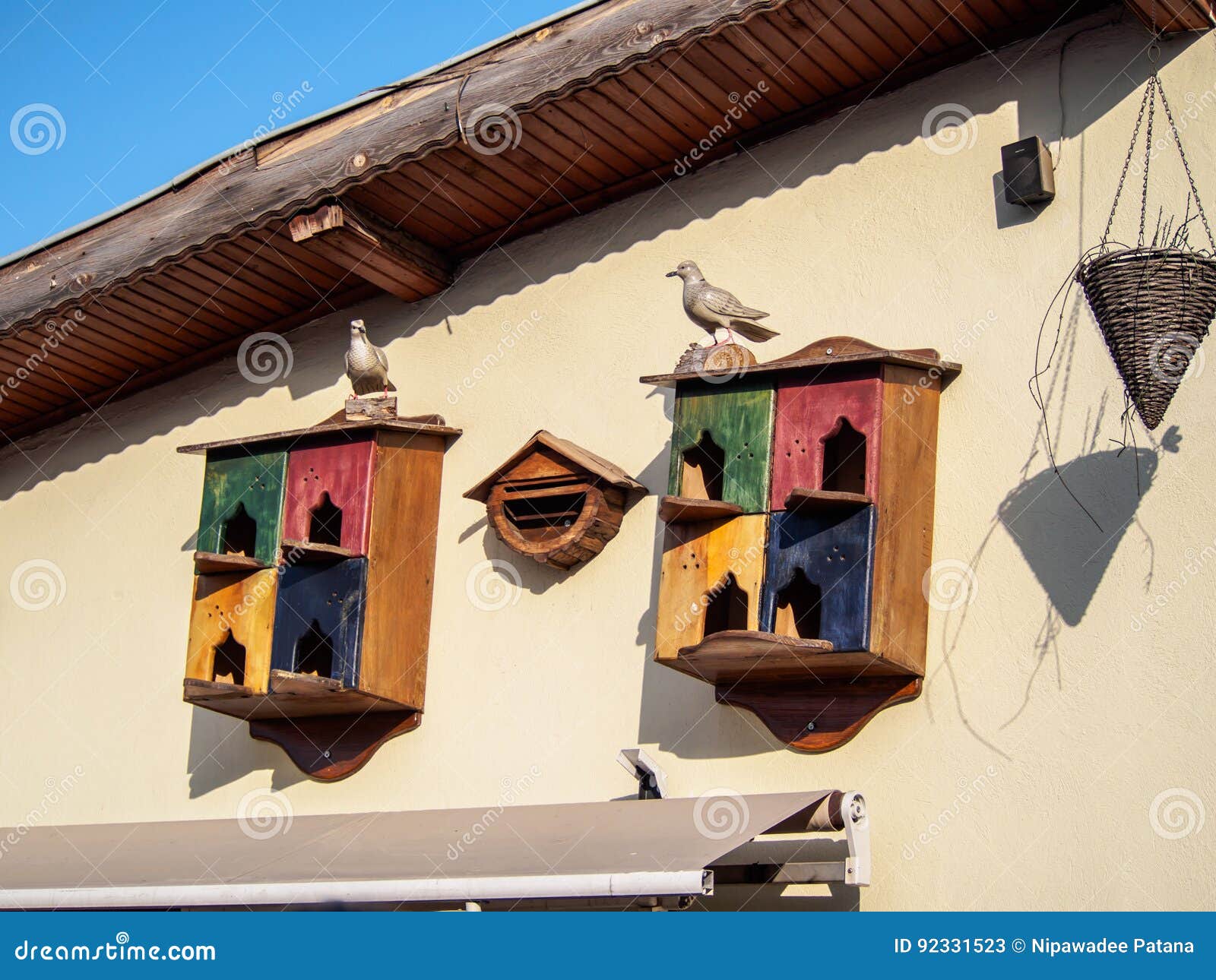 Bird house stock image. Image of cute, natural, background - 92331523